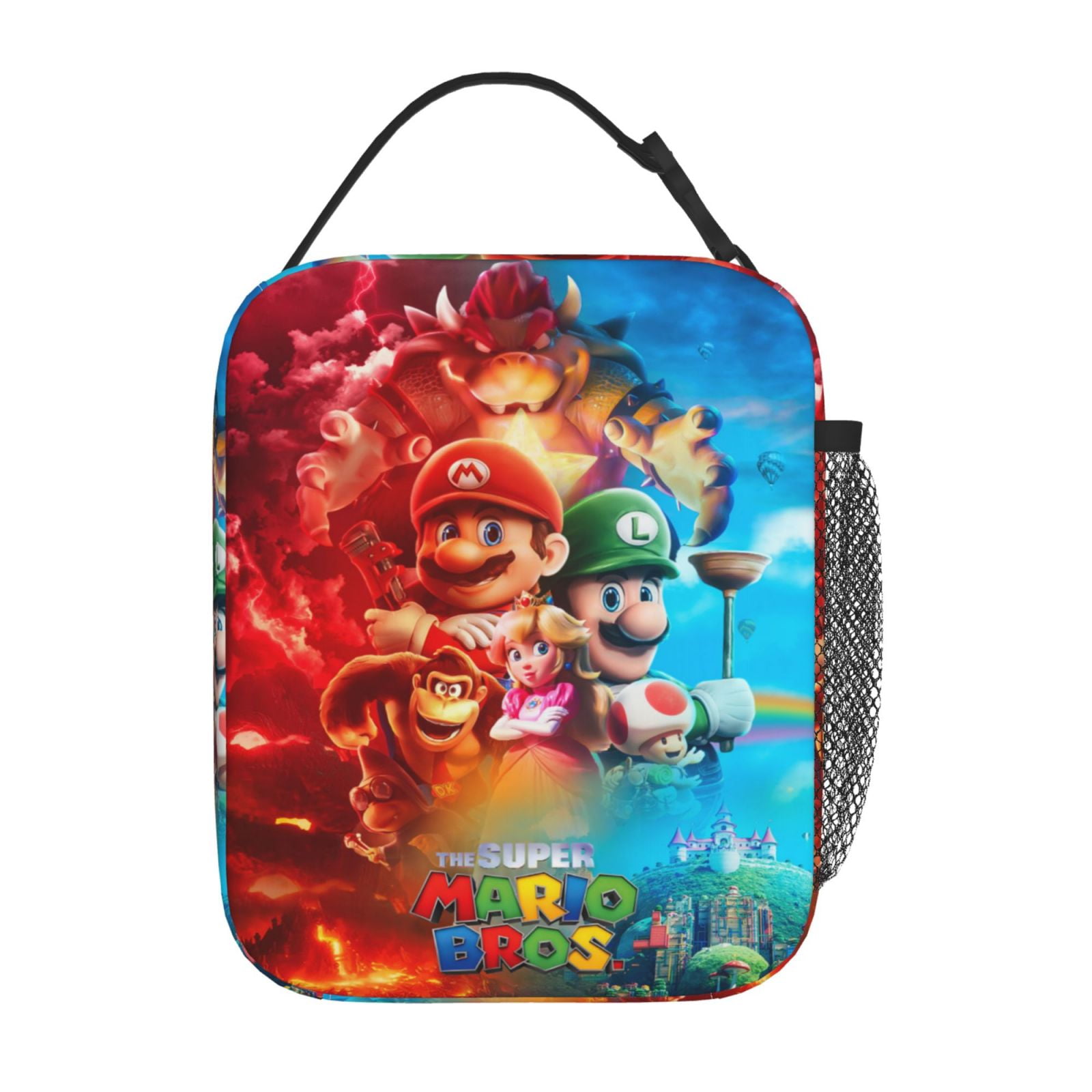 Super Mario Cute Lunch Bag Insulated Tote Cooler Lunch Box Reusable ...