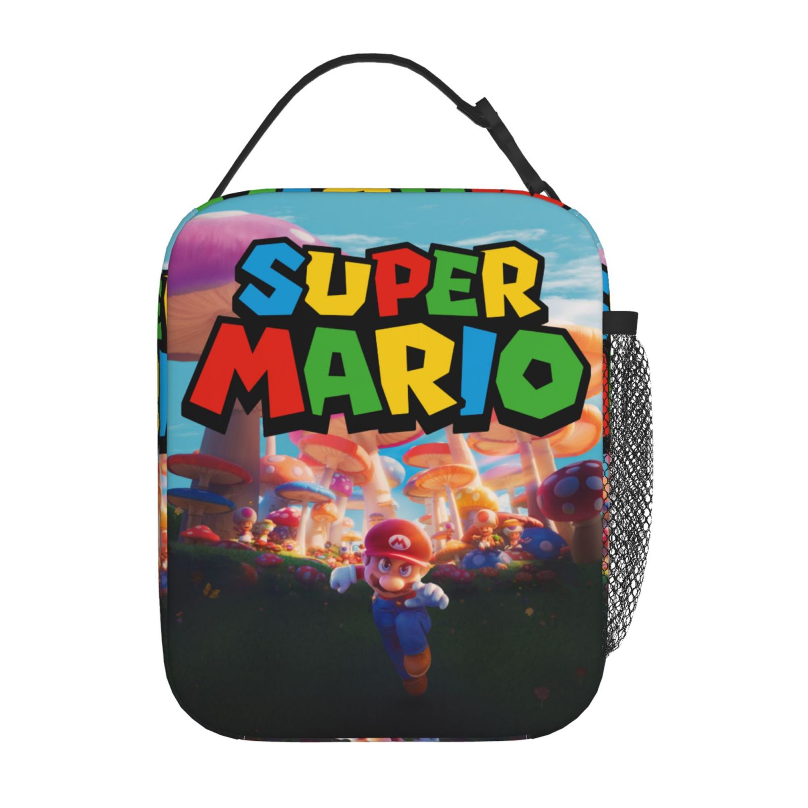 Super Mario Cute Lunch Bag Insulated Tote Cooler Lunch Box Reusable ...