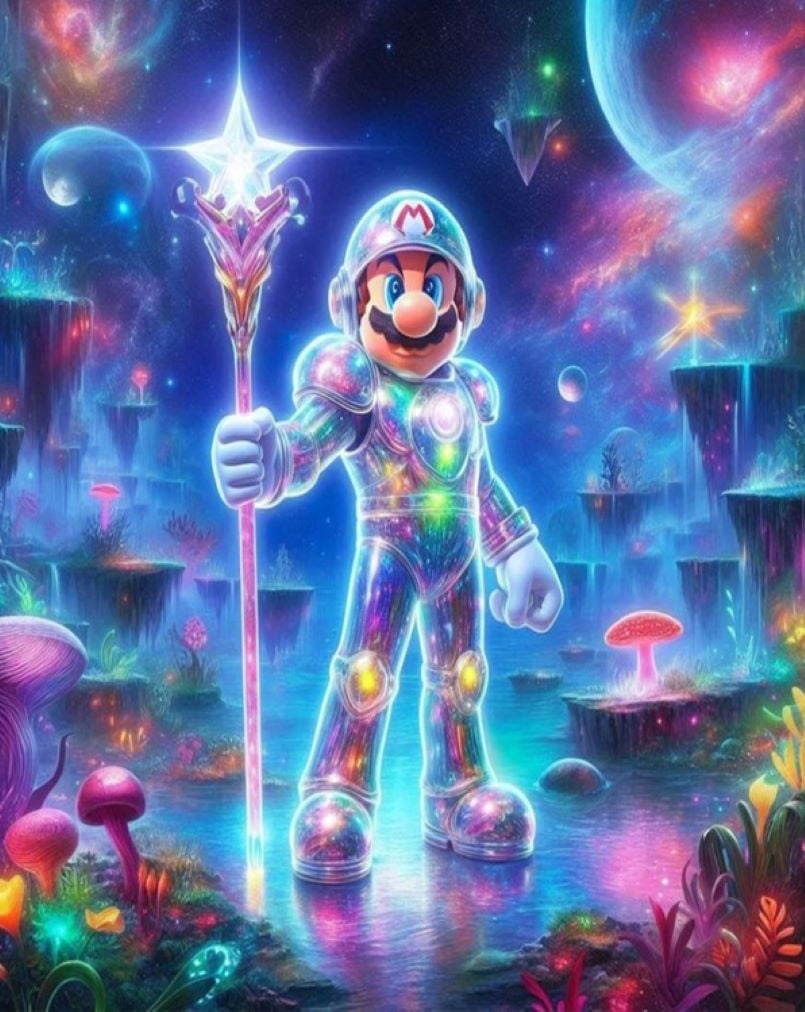 Super Mario DIY 5D Diamond Painting Kits for Adults Diamond Art Wario ...