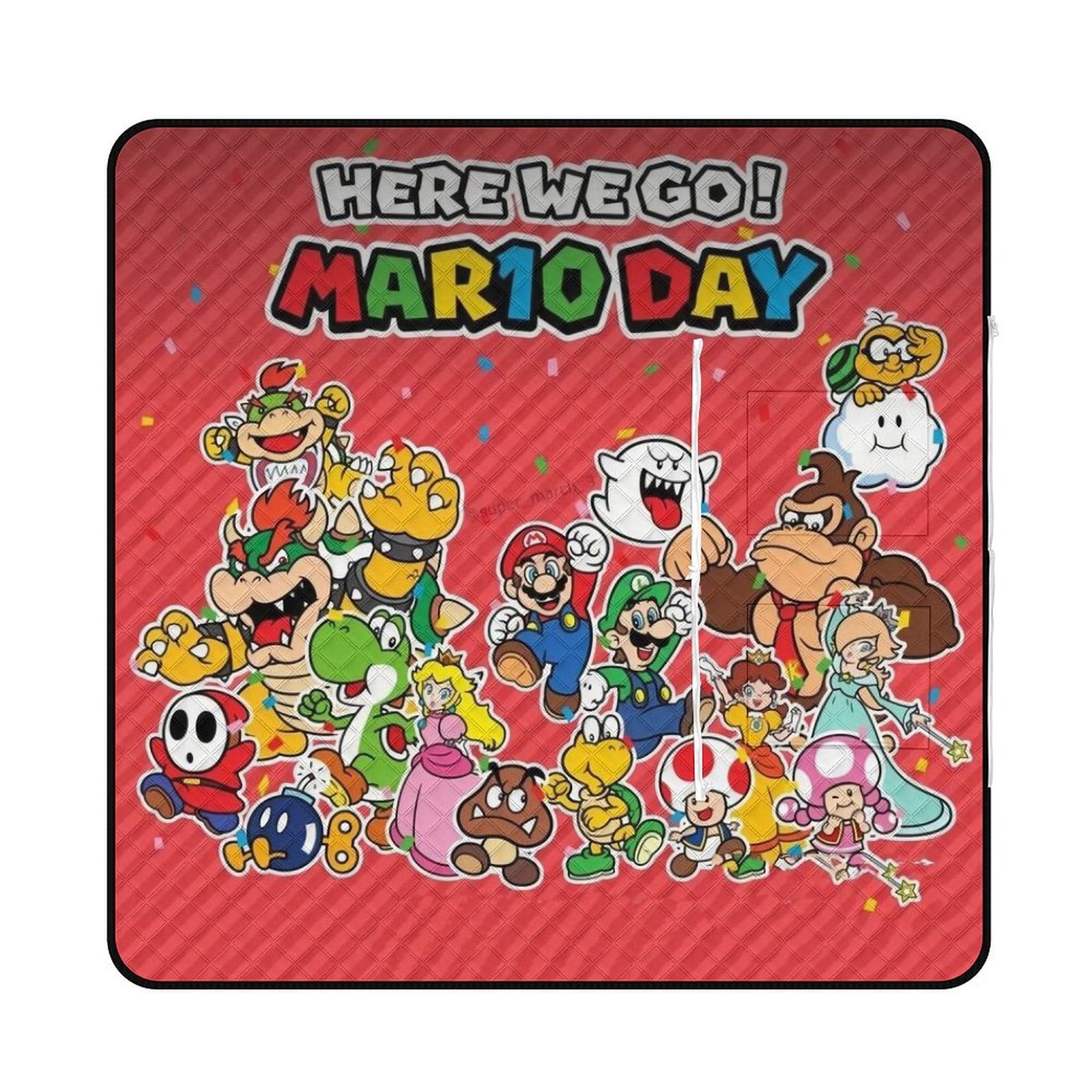 Super Mario Day Picnic Blankets Extra Large - Beach Blanket Waterproof ...