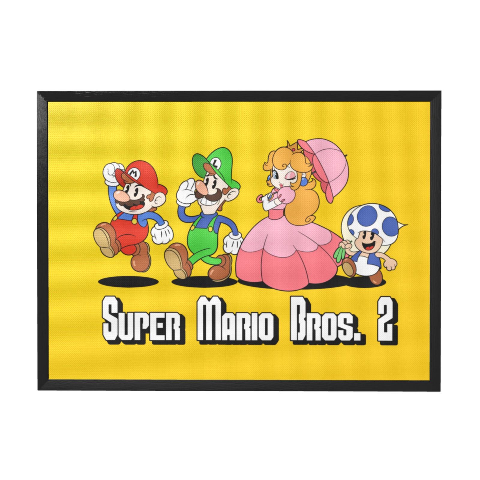 Super Mario Decor Wall Art - Cartoon Framed Decorative Painting Wall ...