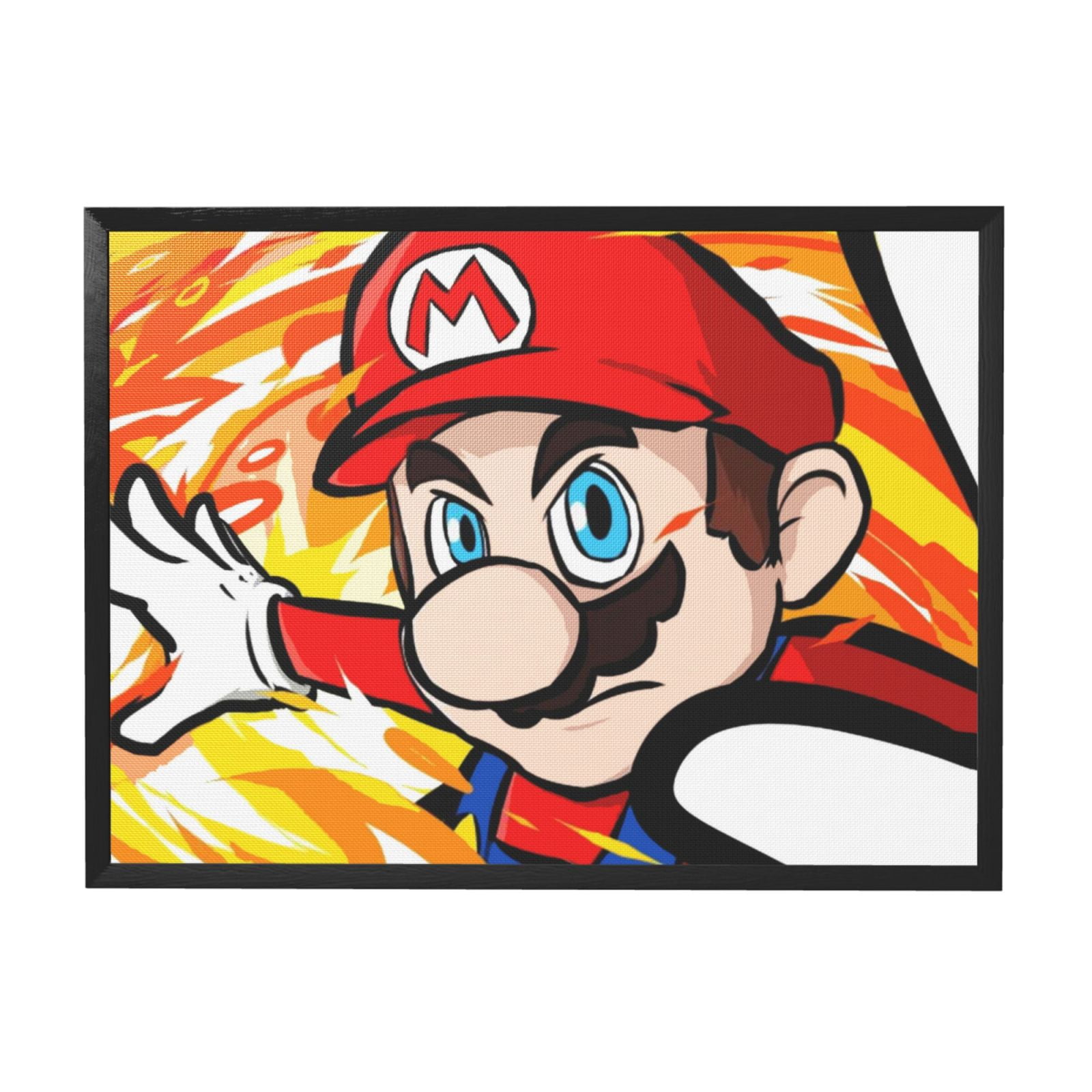 Super Mario Decor Wall Art - Cartoon Framed Decorative Painting Wall ...