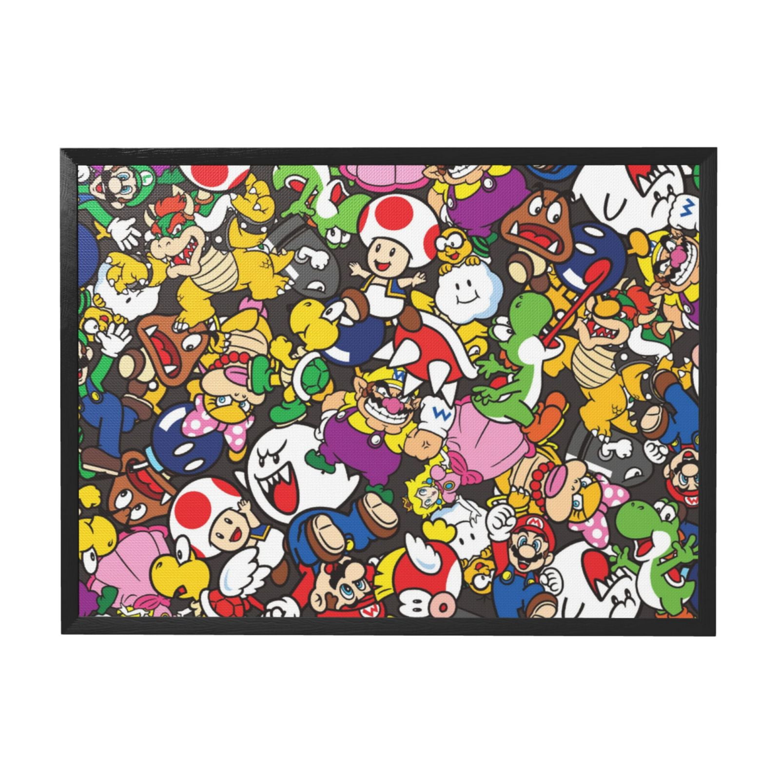 Super Mario Decor Wall Art - Cartoon Framed Decorative Painting Wall ...