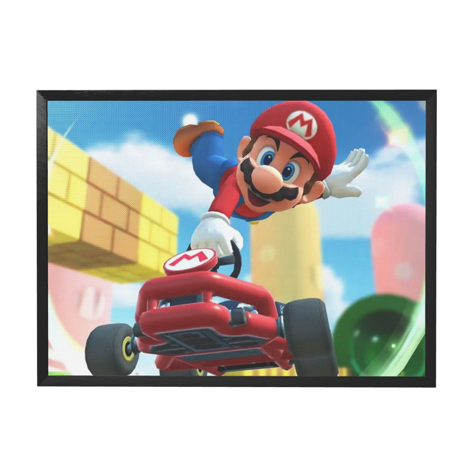 Super Mario Decor Wall Art - Cartoon Framed Decorative Painting Wall ...