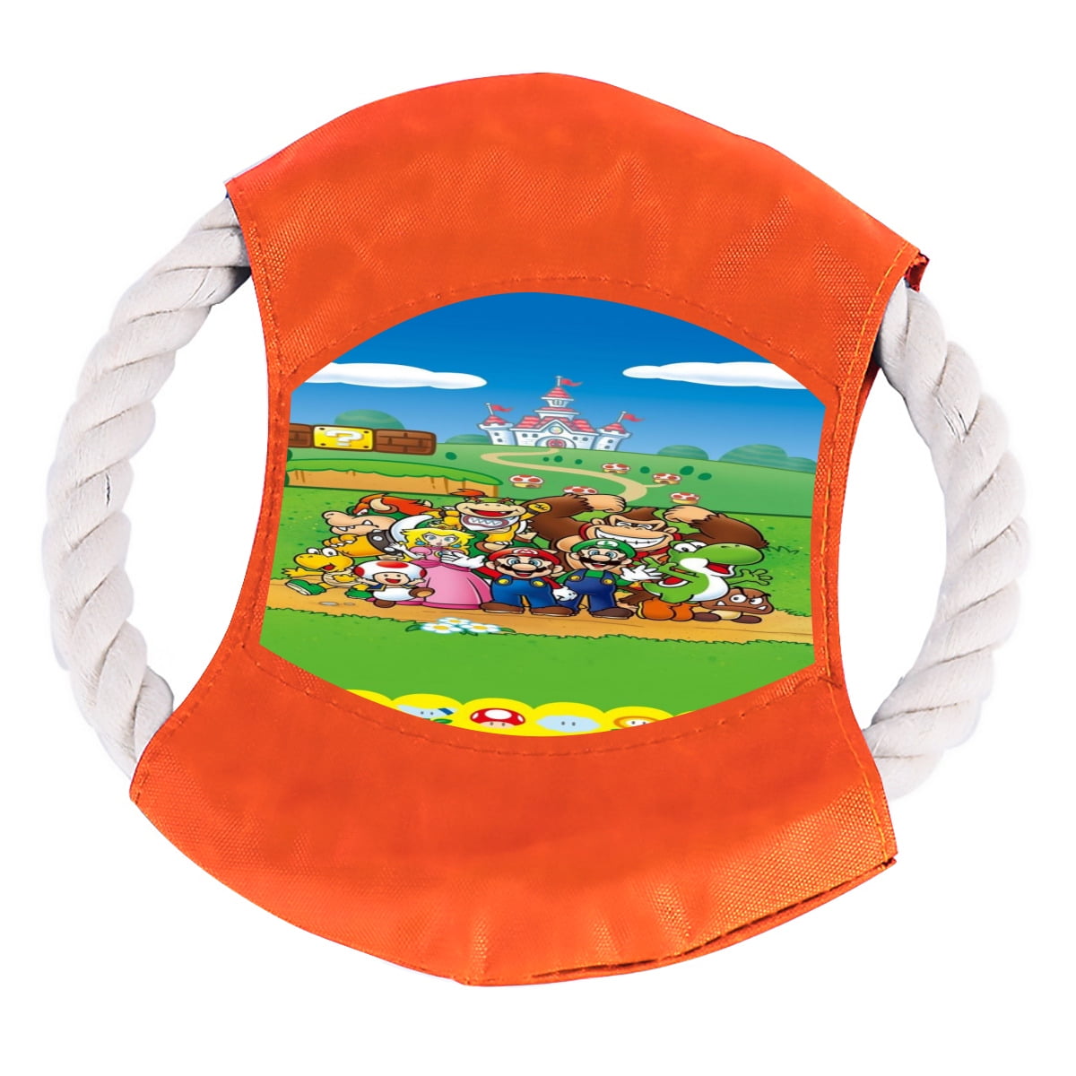 Super Mario Dog Toys Flying Disc Rope Toy Chew Toys for Dogs Flying ...