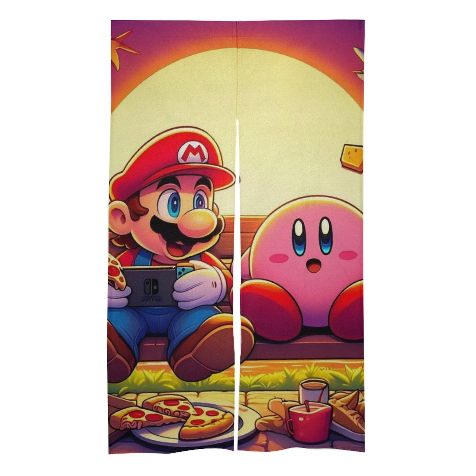 Super Mario Door Curtain Cartoon Door Curtain Blackout Curtain Cute ...