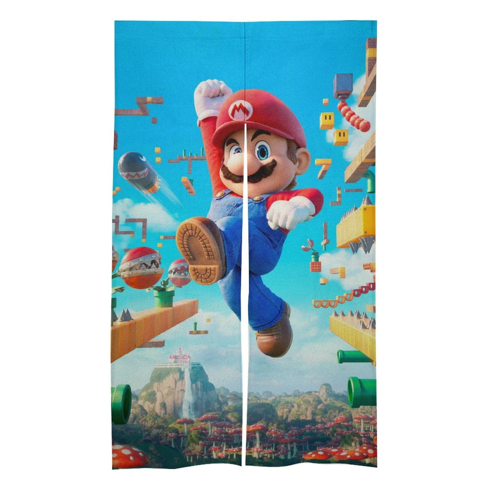 Super Mario Doorway Curtain for Kitchen Bathroom Door Divider,Tapestry ...