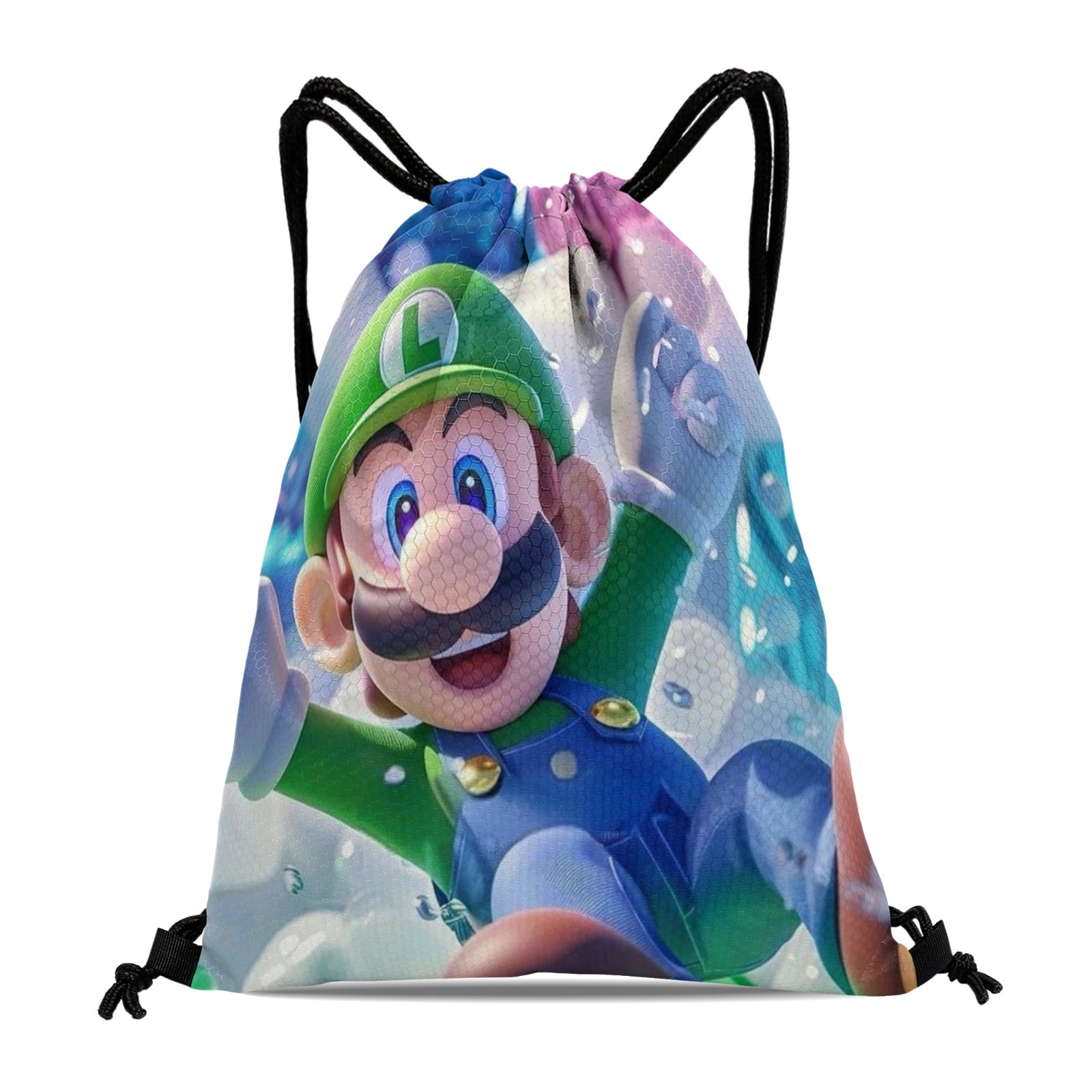 Super Mario Drawstring Bag:Waterproof design, suitable for fitness ...