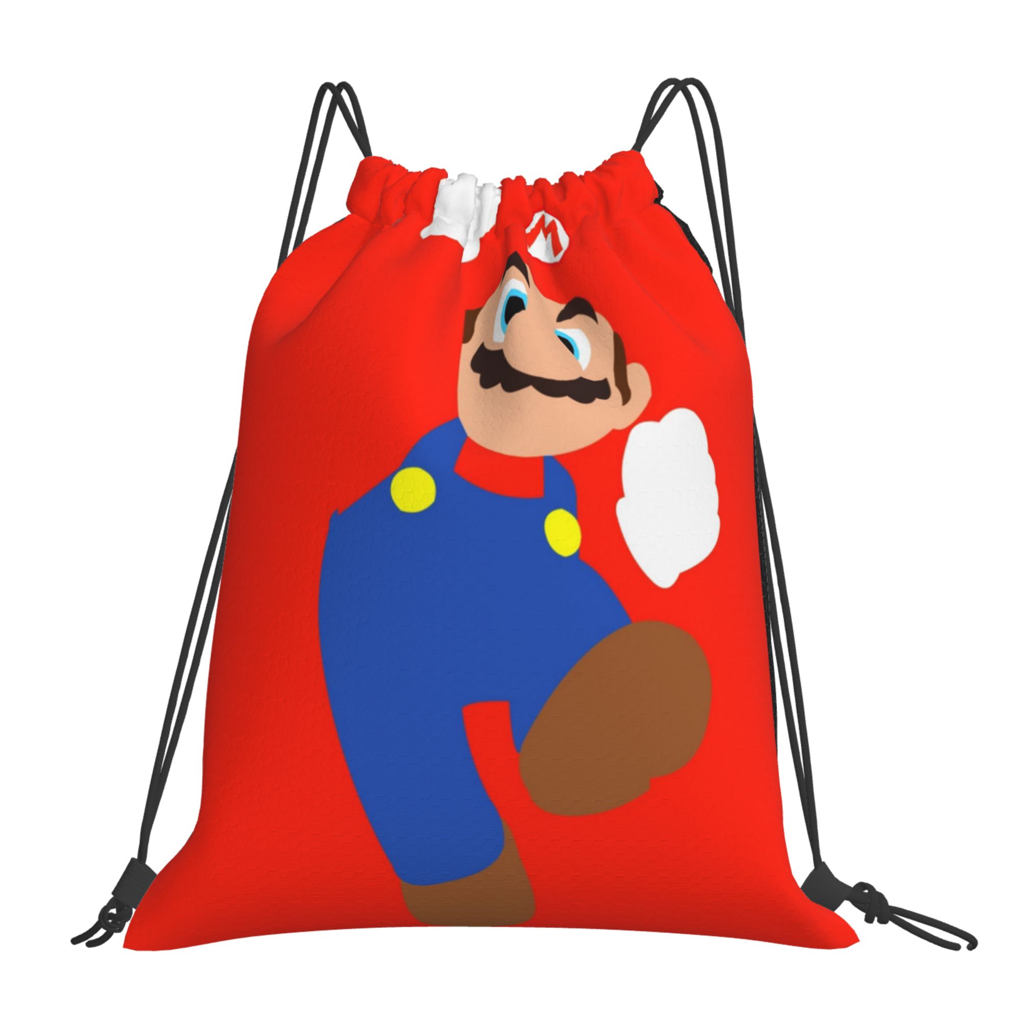 Super Mari-o Drawstring Bags Gym Bag Travel Sling Bag Outdoor Portable ...