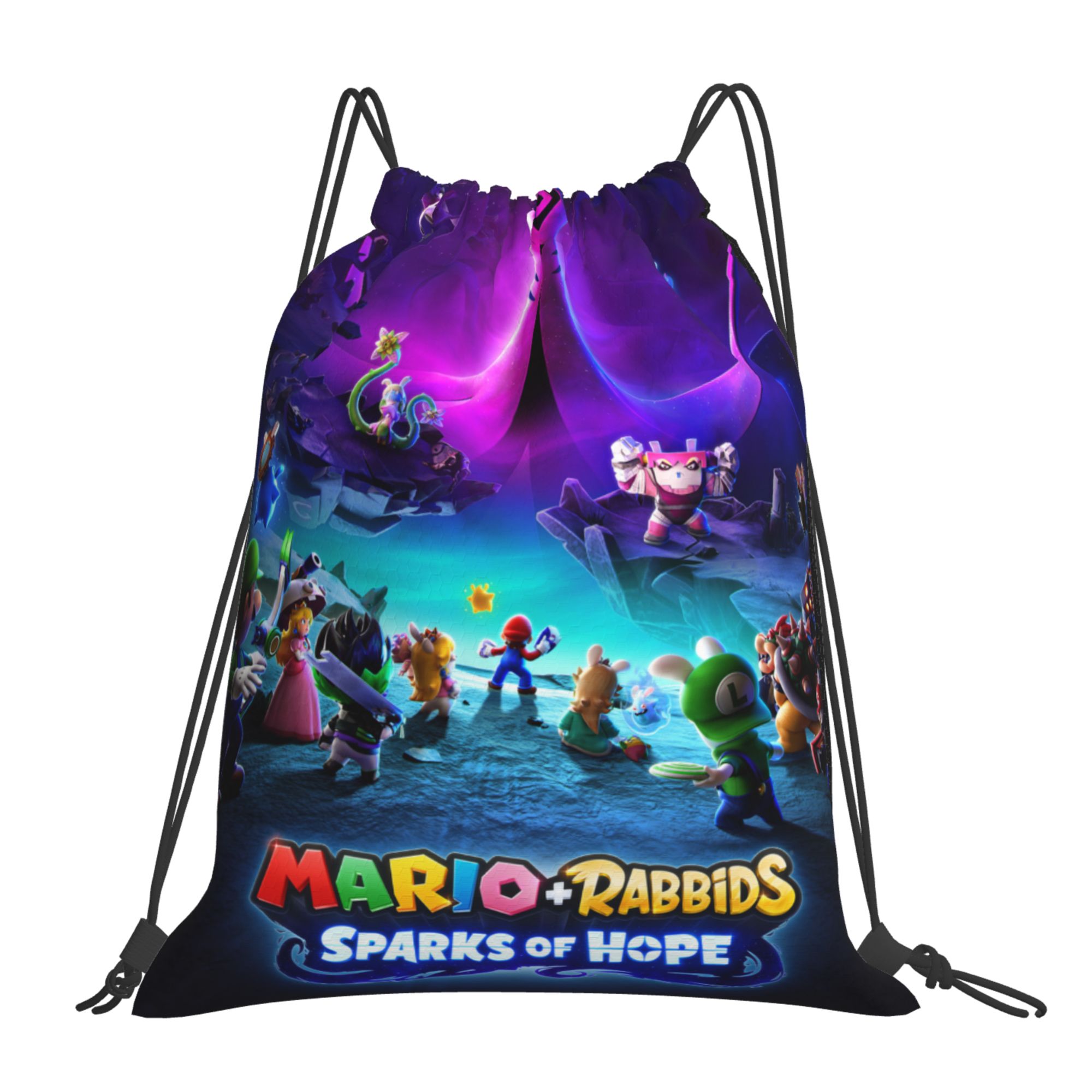 Super Mari-o Drawstring Bags Gym Bag Travel Sling Bag Outdoor Portable ...