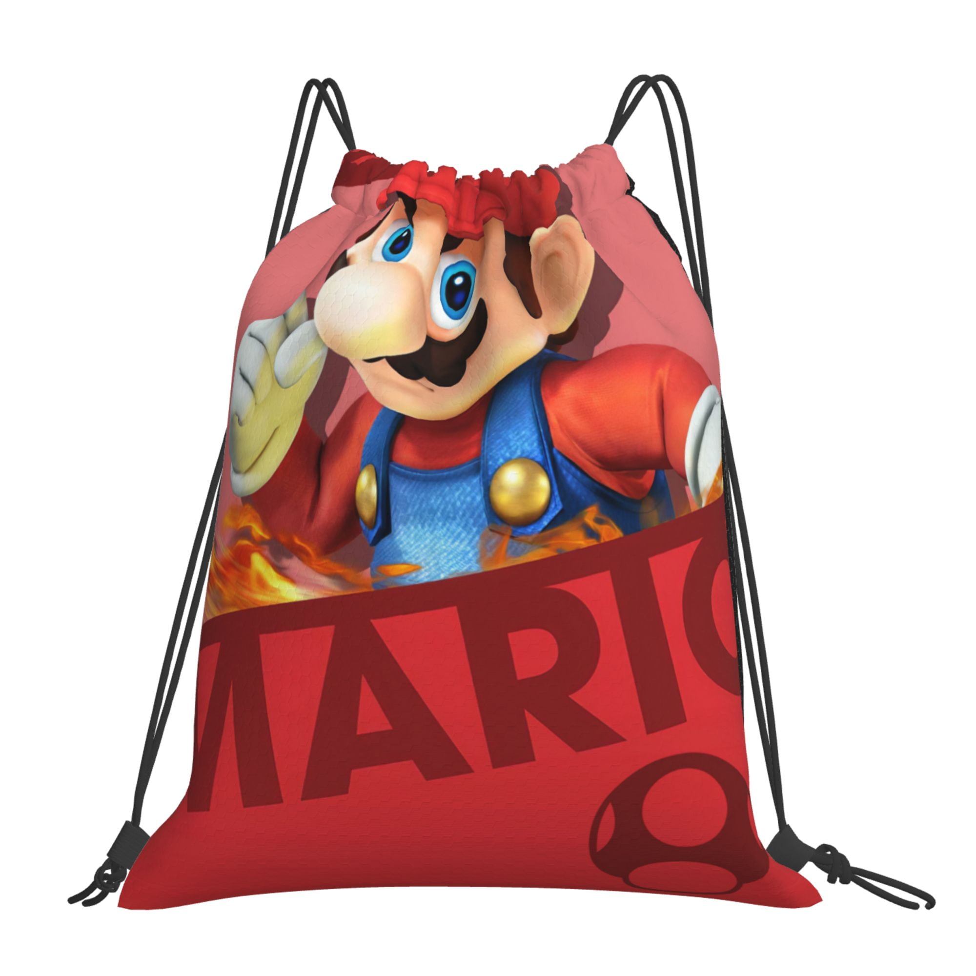 Super Mari-o Drawstring Bags Gym Bag Travel Sling Bag Outdoor Portable ...
