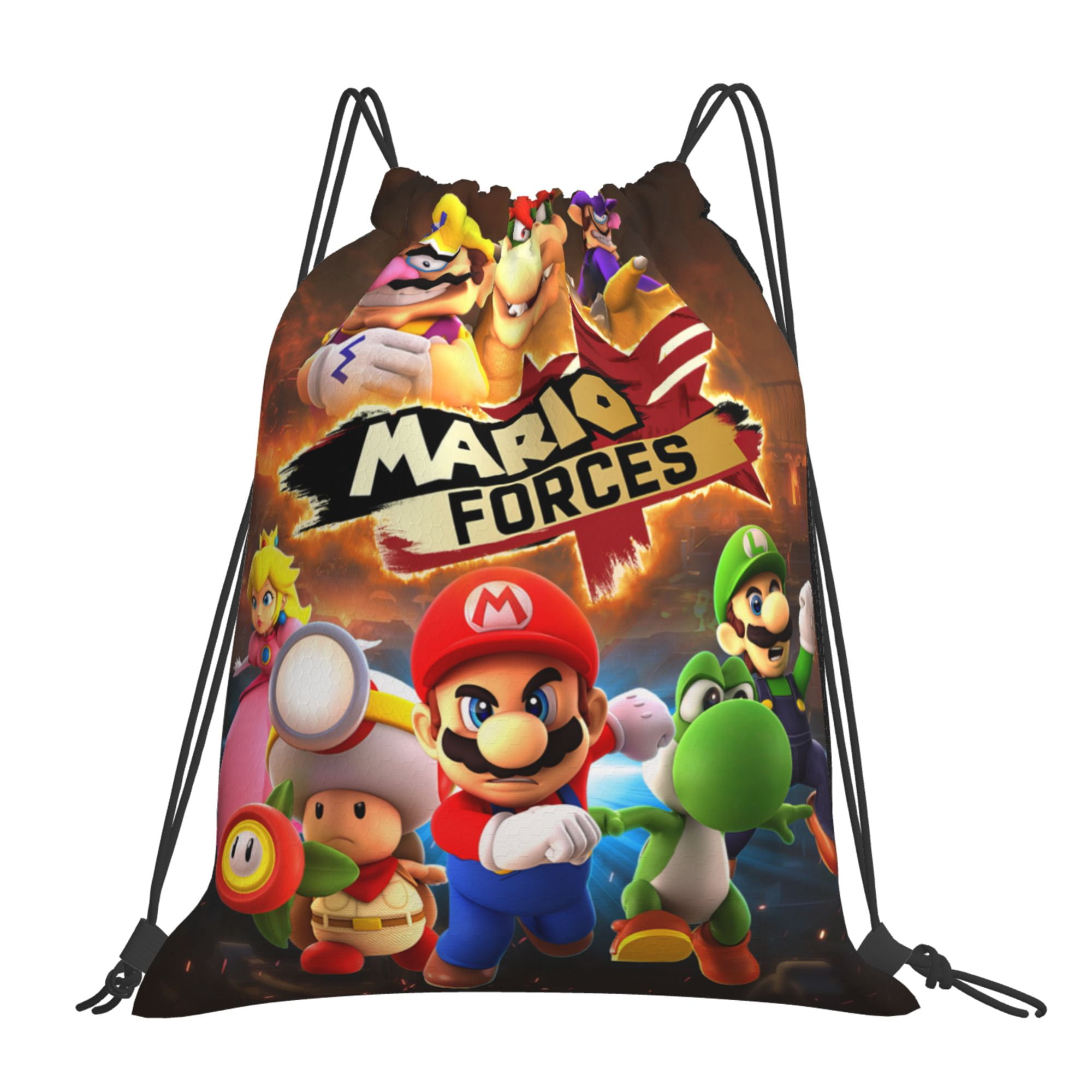 Super Mari-o Drawstring Bags Gym Bag Travel Sling Bag Outdoor Portable ...