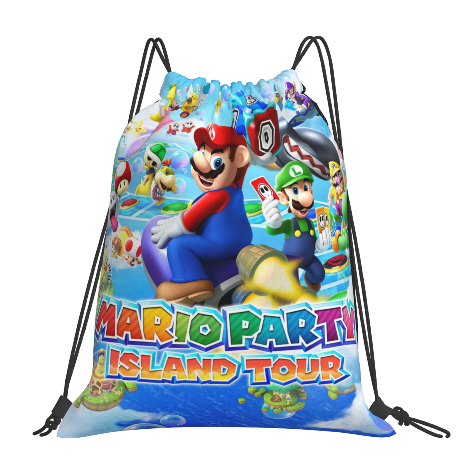 Super Mari-o Drawstring Bags Gym Bag Travel Sling Bag Outdoor Portable ...