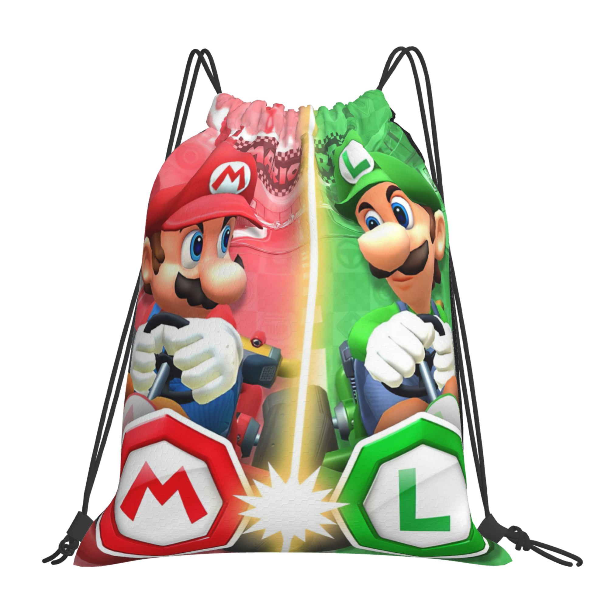 Super Mari-o Drawstring Bags Gym Bag Travel Sling Bag Outdoor Portable ...
