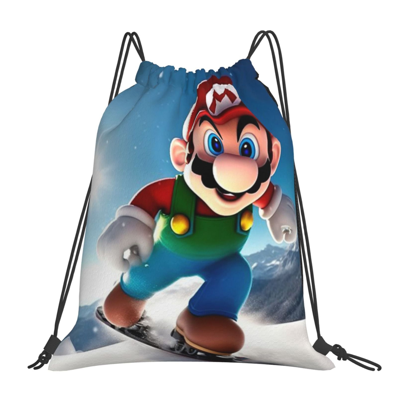 Super Mario Drawstring Bags Gym Sport String Bag Outdoor Portable ...