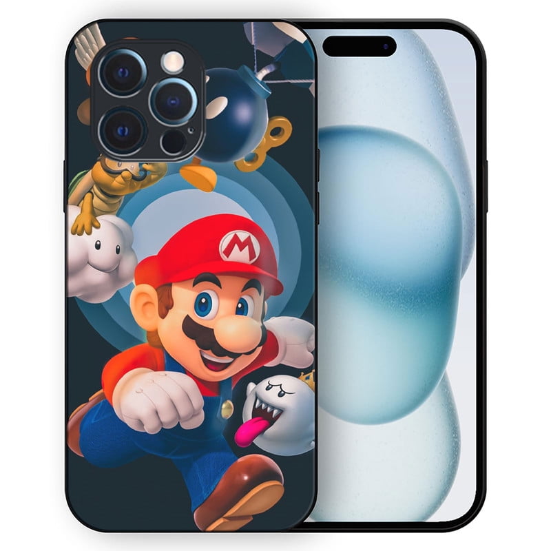 Super Mario Fan Phone Case,a print of Super Mario,made from TPU and ...