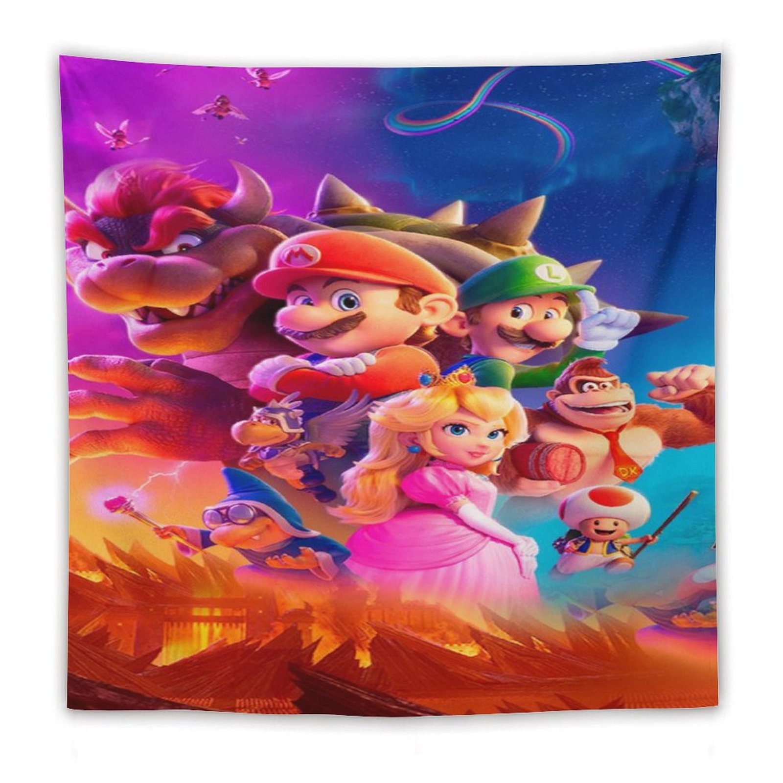 Super Mario Fashion Tapestries Living Room Bedroom Decor Tapesty Wall ...