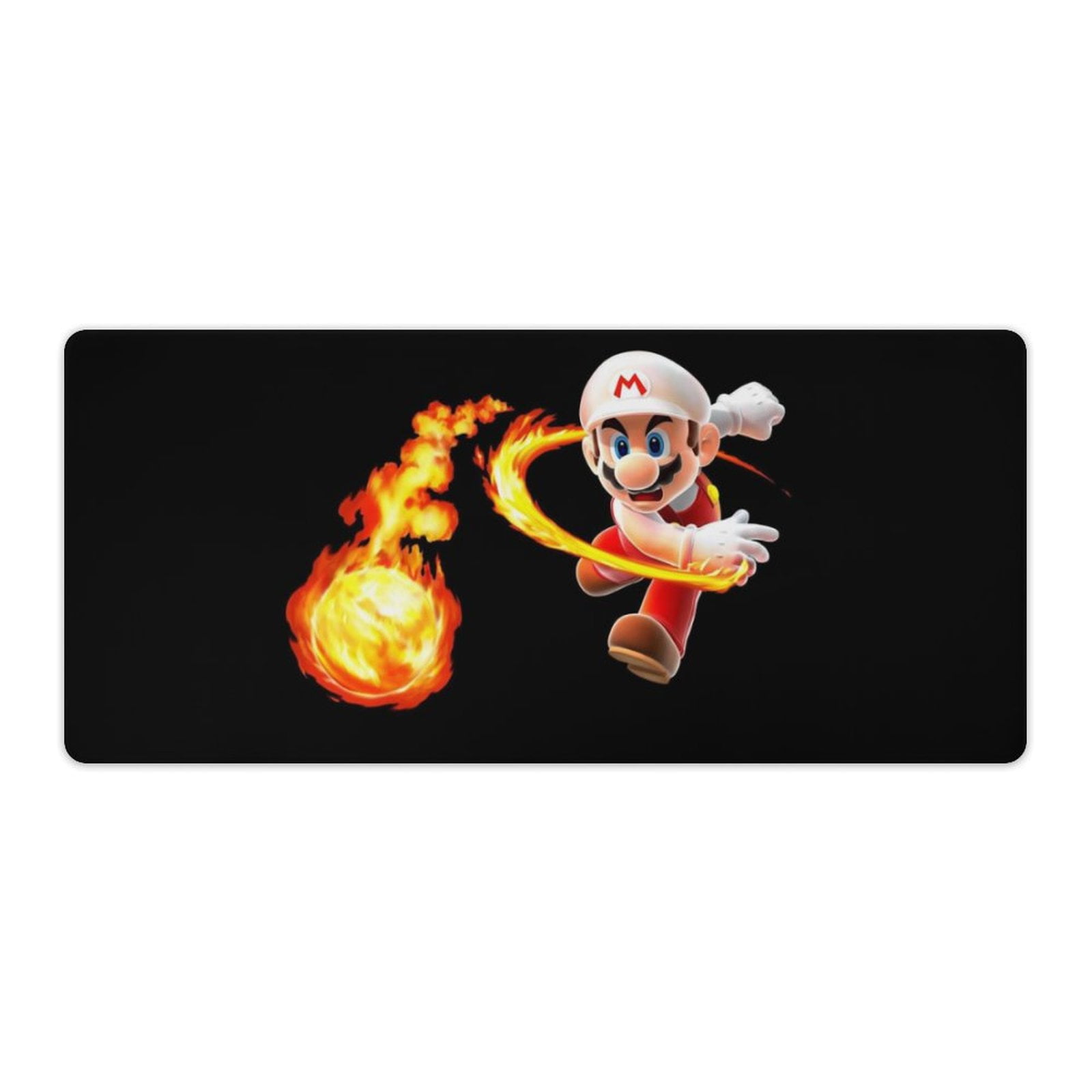 Super Mario Fire Extended Gaming Mouse Pad No-sliped Large Desk Mat ...