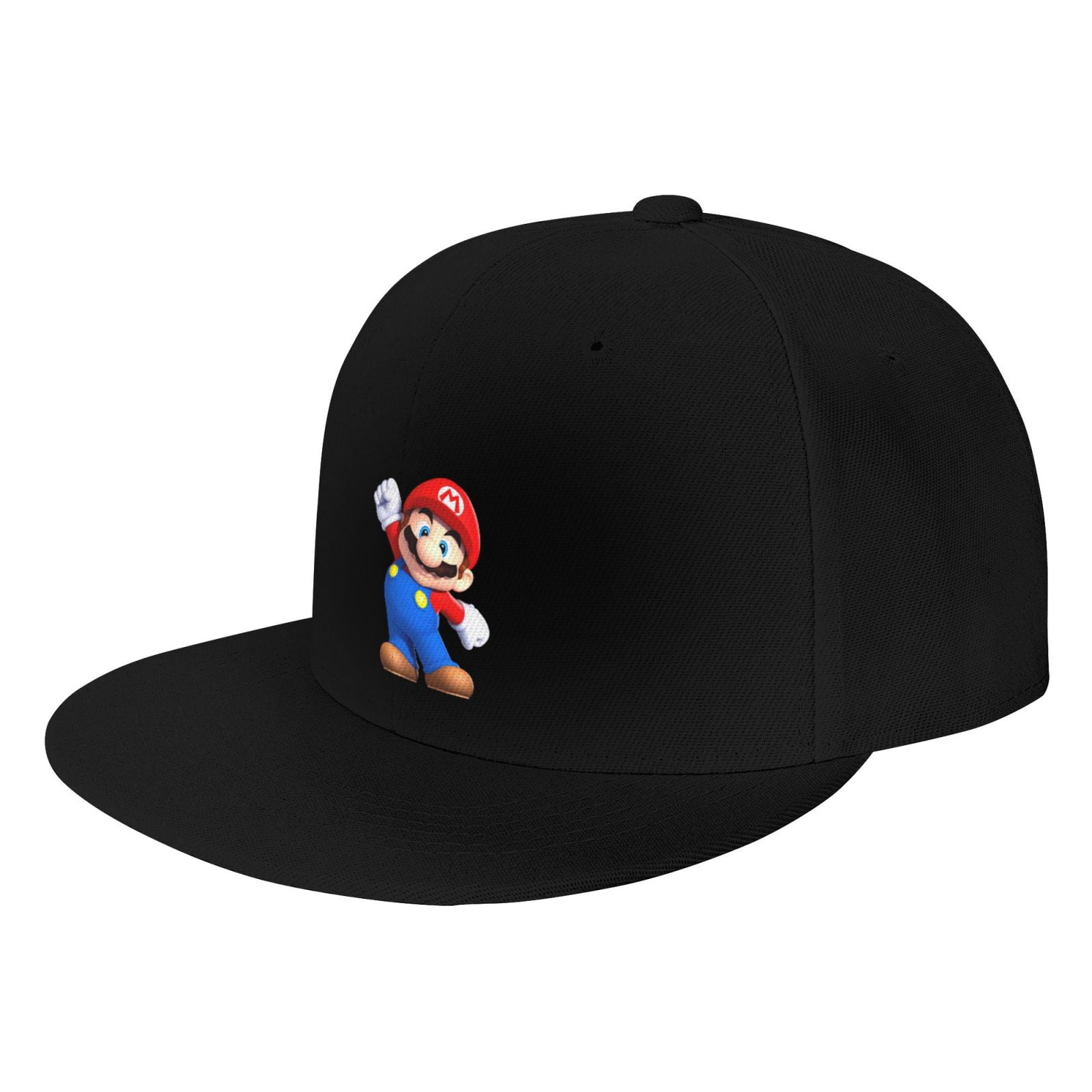 Super Mario Flat Brim Hat Baseball Dad Hat Women Men Adjustable Classic ...