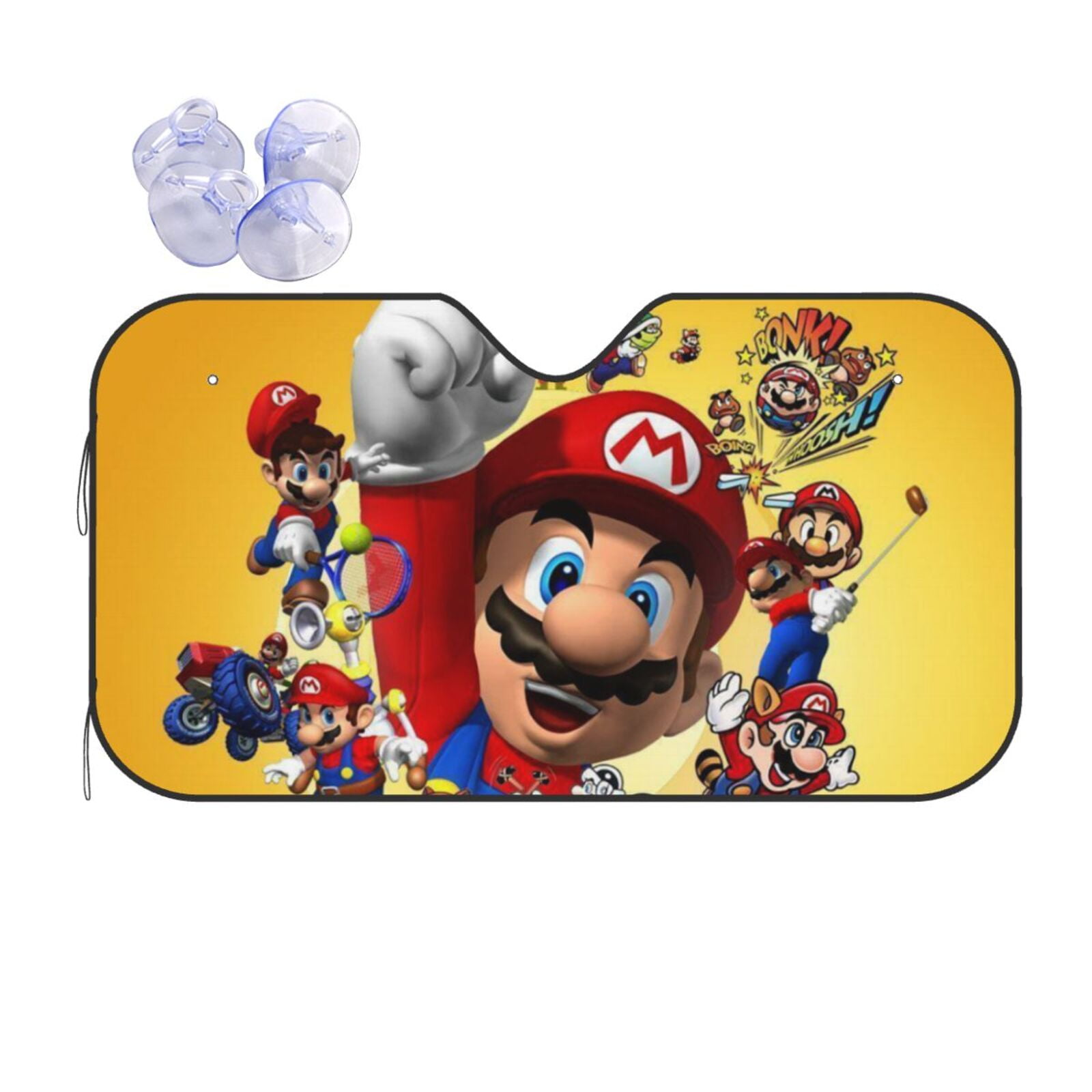 Super Mario Foldable Car Windshield Sunshade Automotive Front Window ...