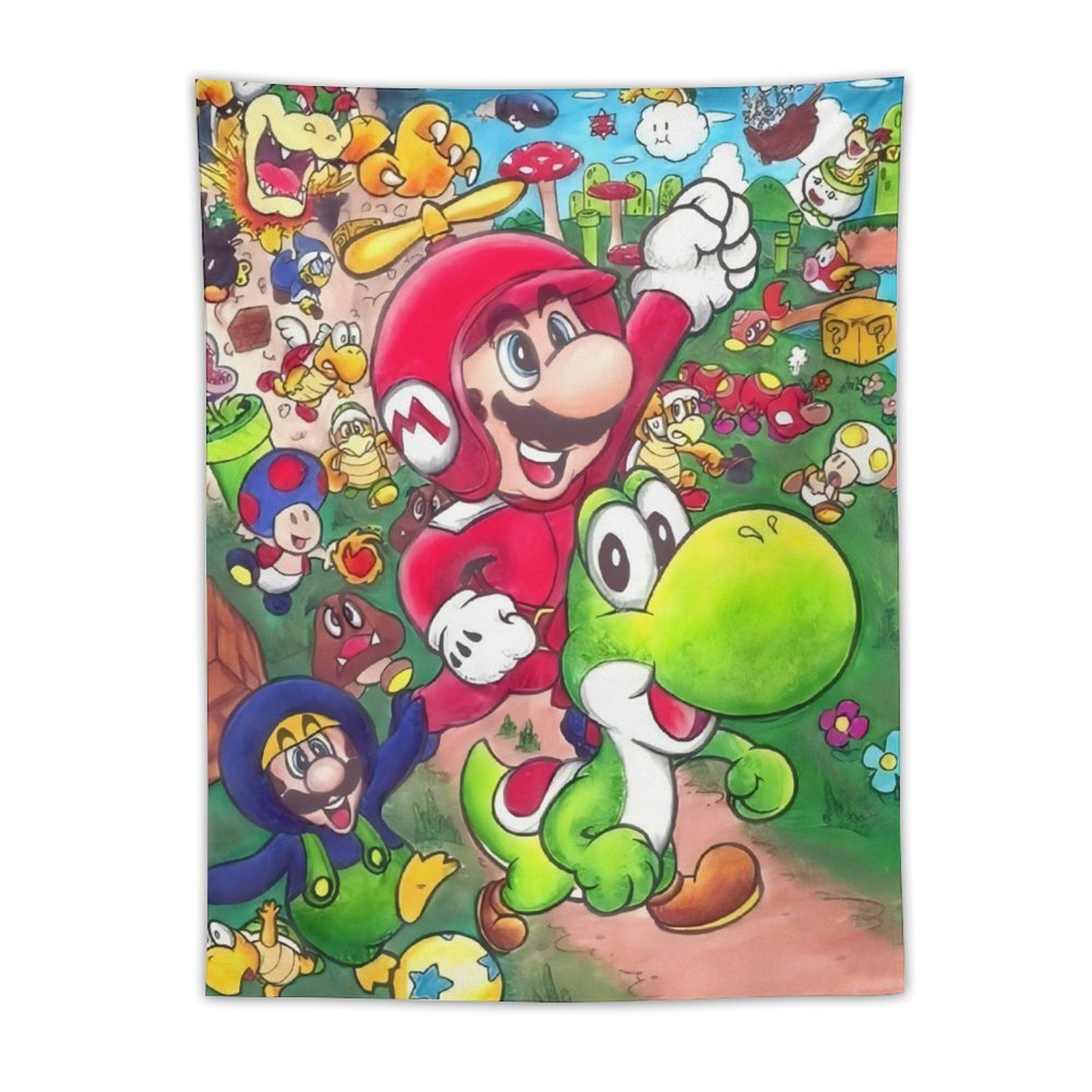 Super Mario Fun Tapestry wall hanging wall art decoration living room ...