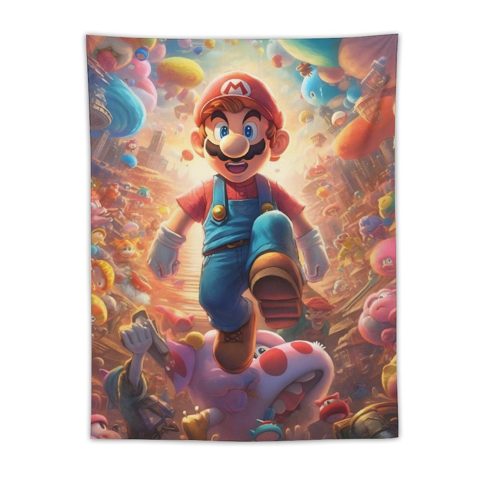 Super Mario Fun Tapestry wall hanging wall art decoration living room ...