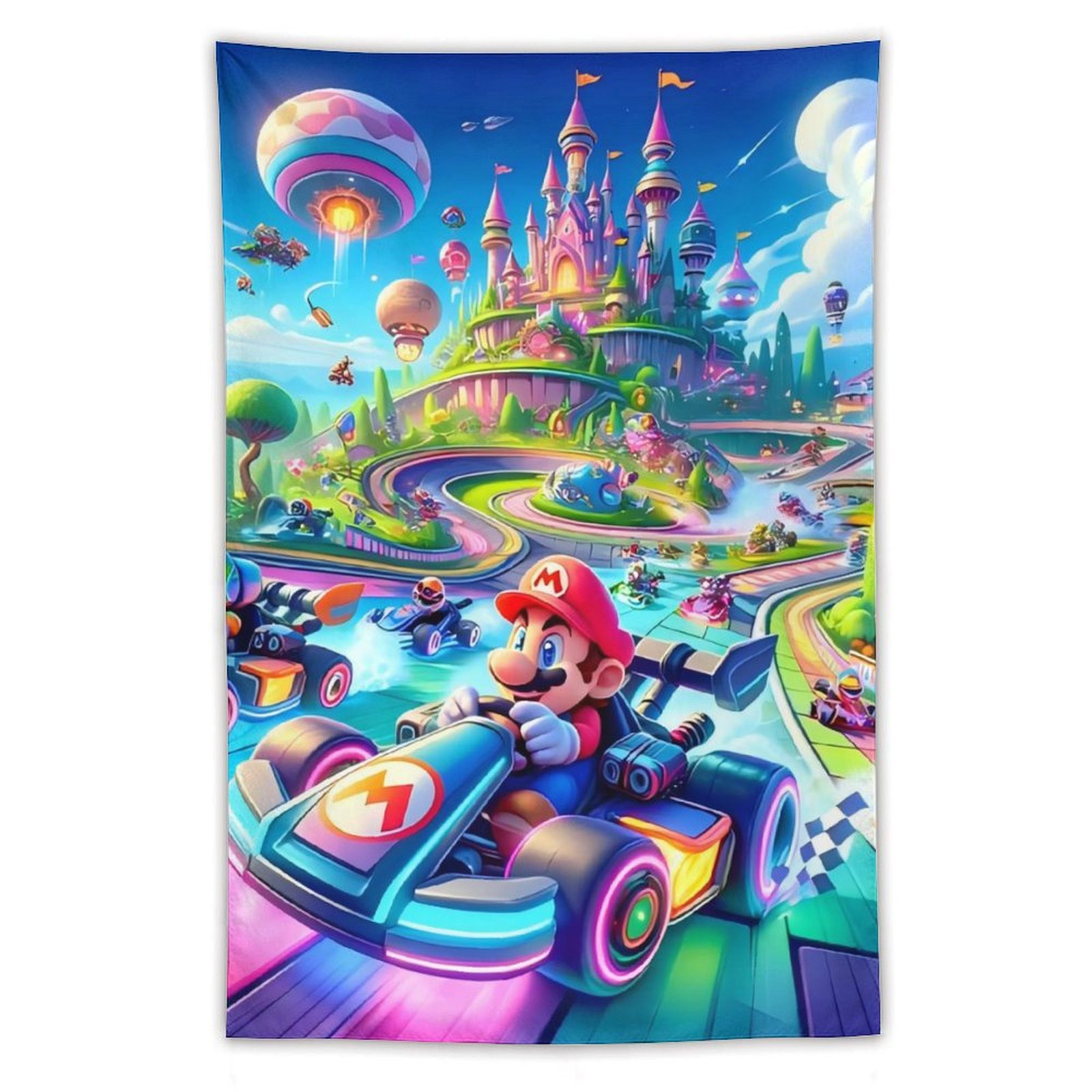 Super Mario Fun Tapestry wall hanging wall art decoration living room ...
