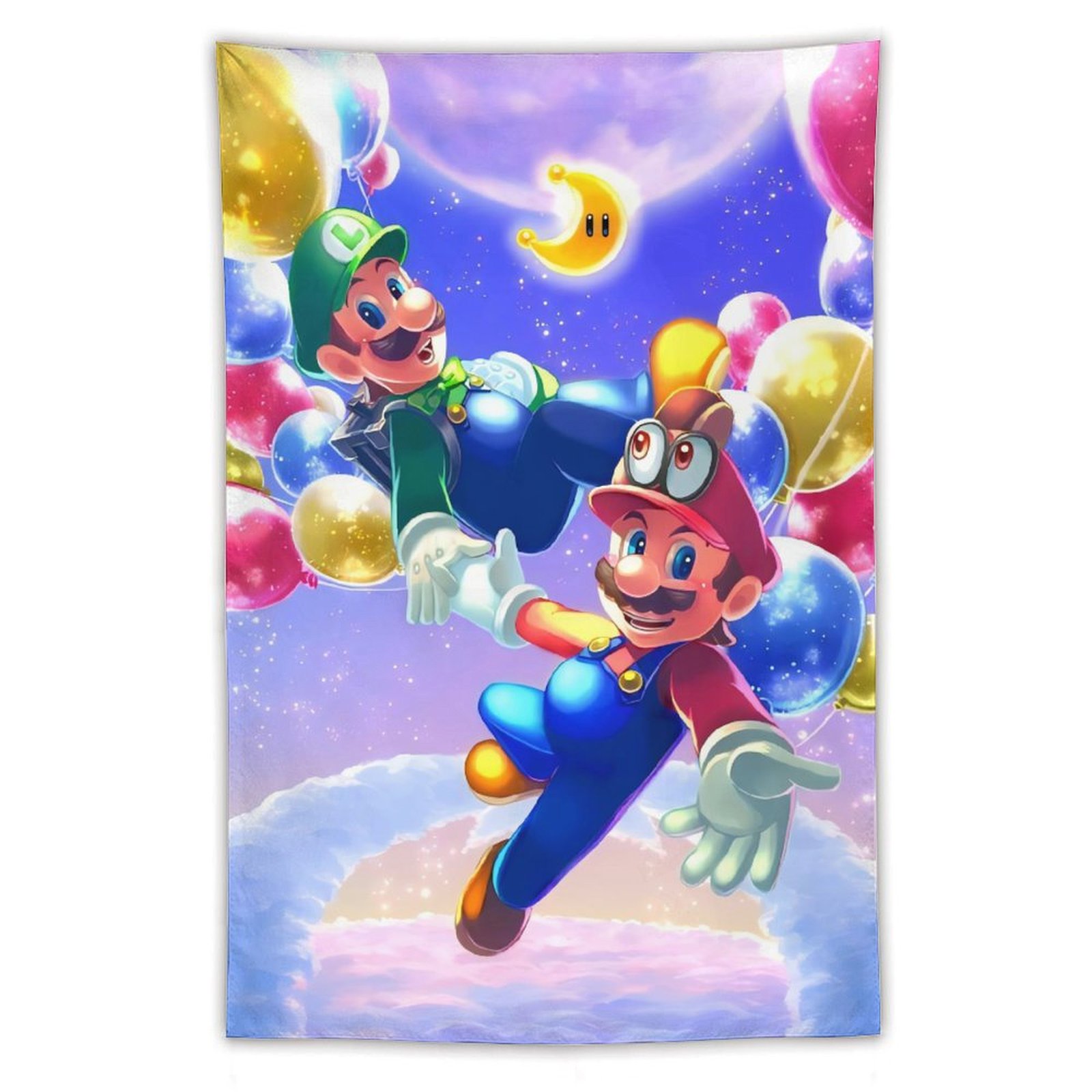 Super Mario Fun Tapestry wall hanging wall art decoration living room ...