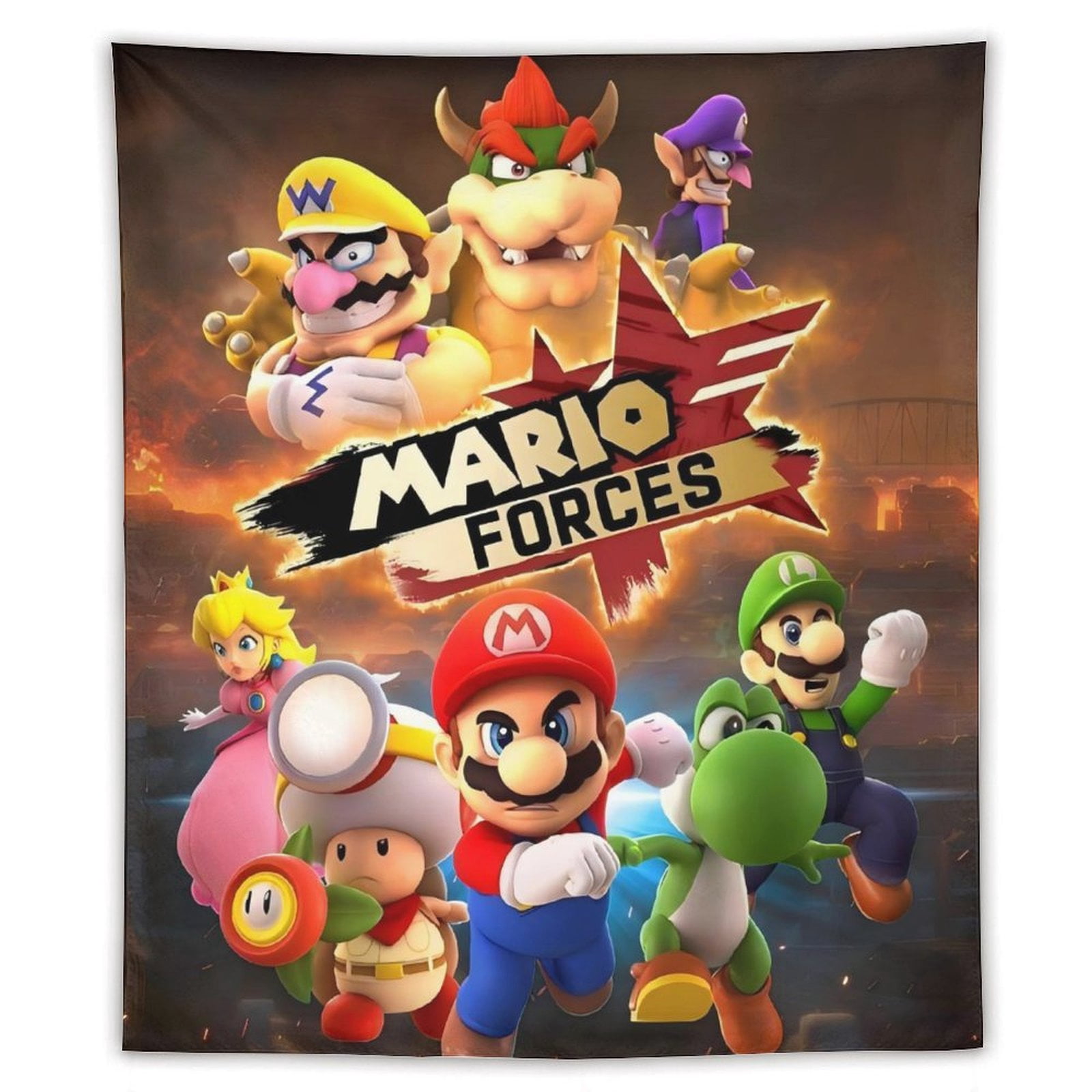 Super Mario Fun Tapestry wall hanging wall art decoration living room ...