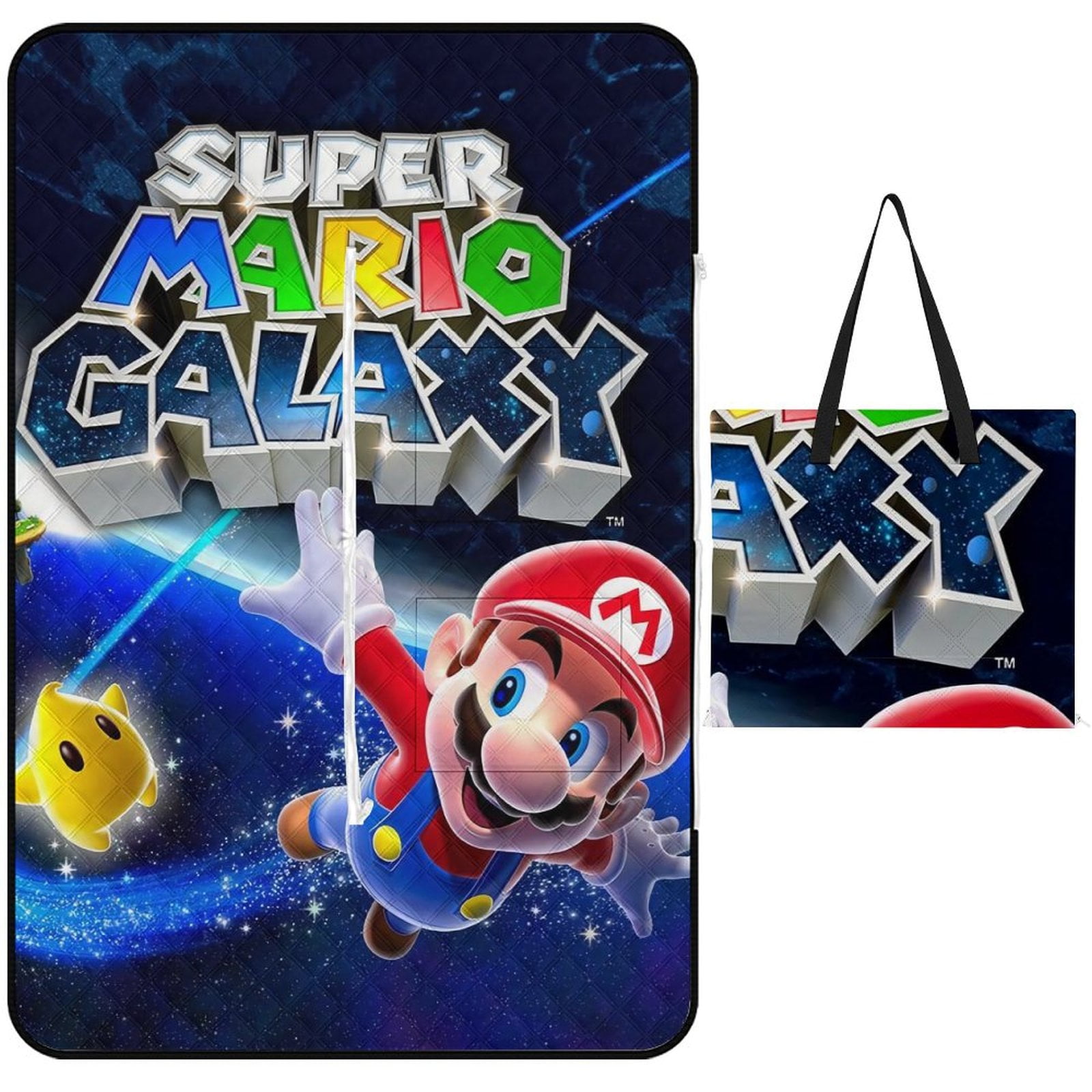 Super Mario GALAXY Extra Large Picnic Outdoor Blanket,59 x 39 ...