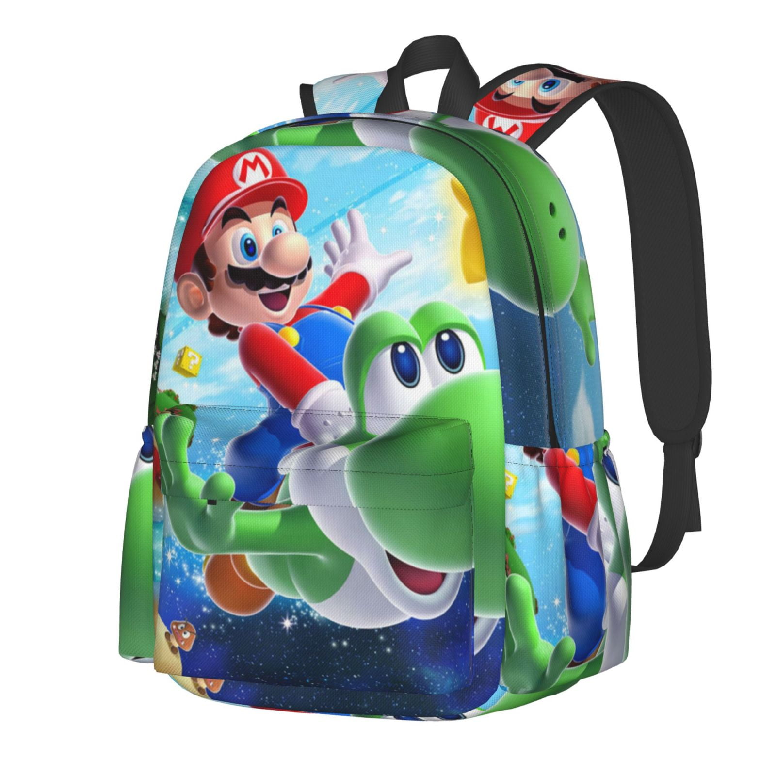 Super Mario Galaxy Backpack Laptop Daypack School Shoulders Knapsack ...