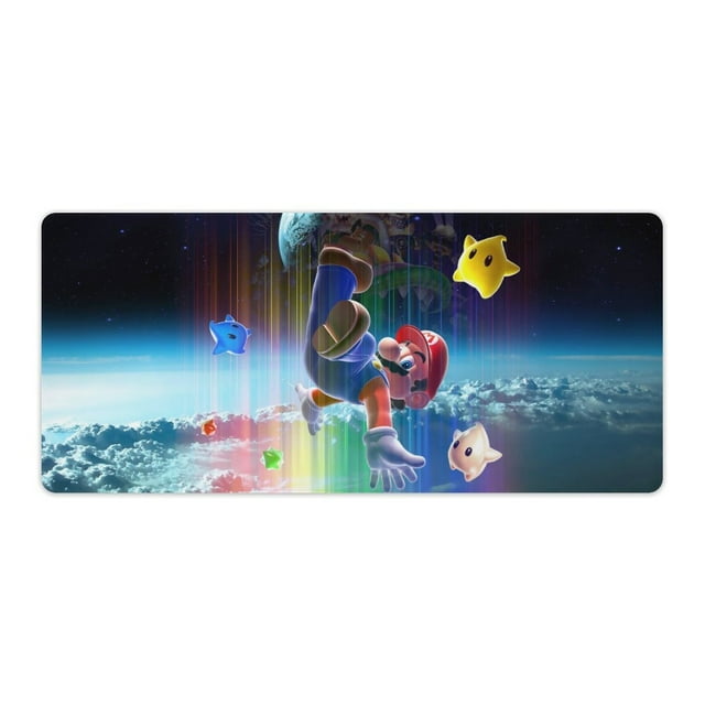 Super Mario Galaxy Extended Gaming Mouse Pad No-sliped Large Desk Mat ...