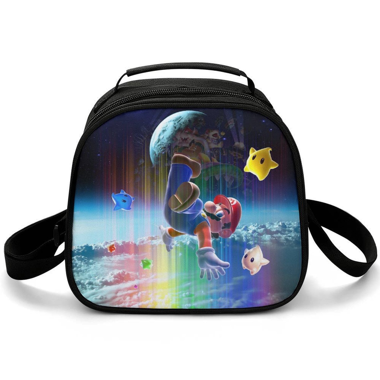 Super Mario Galaxy Insulated Lunch Bag Portable Lunch Box Reusable ...