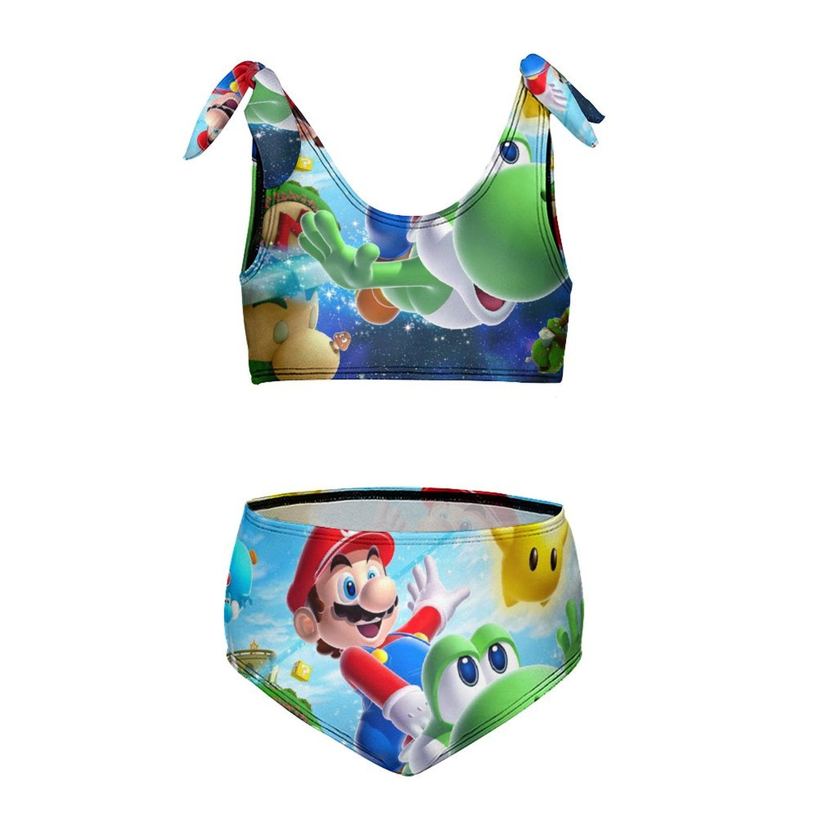 Super Mario Galaxy Kid's Swimwear Two Piece Swimsuit Summer Beach ...