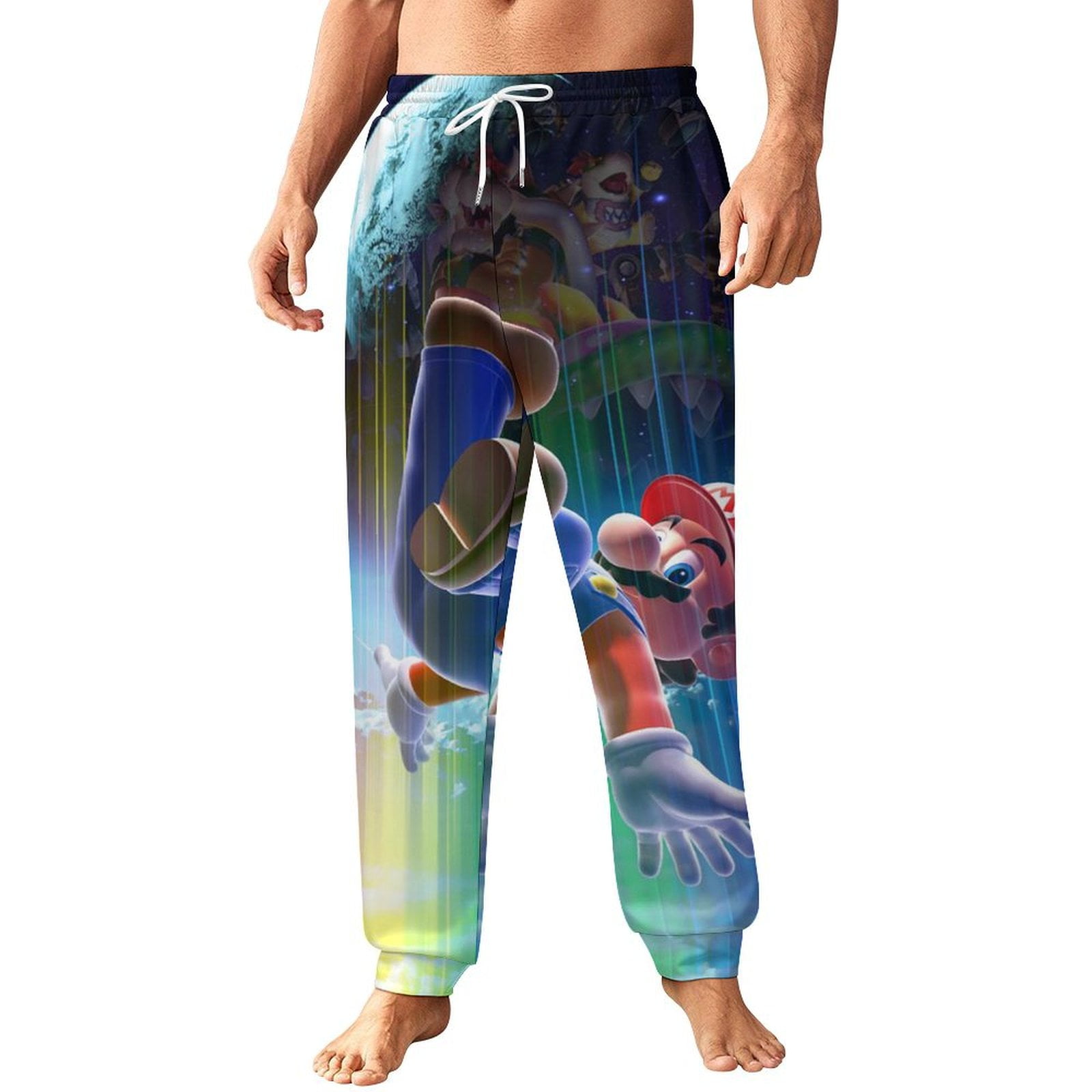 Super Mario Galaxy Men's Sweatpants Trousers 3D Printed Joggers Track ...
