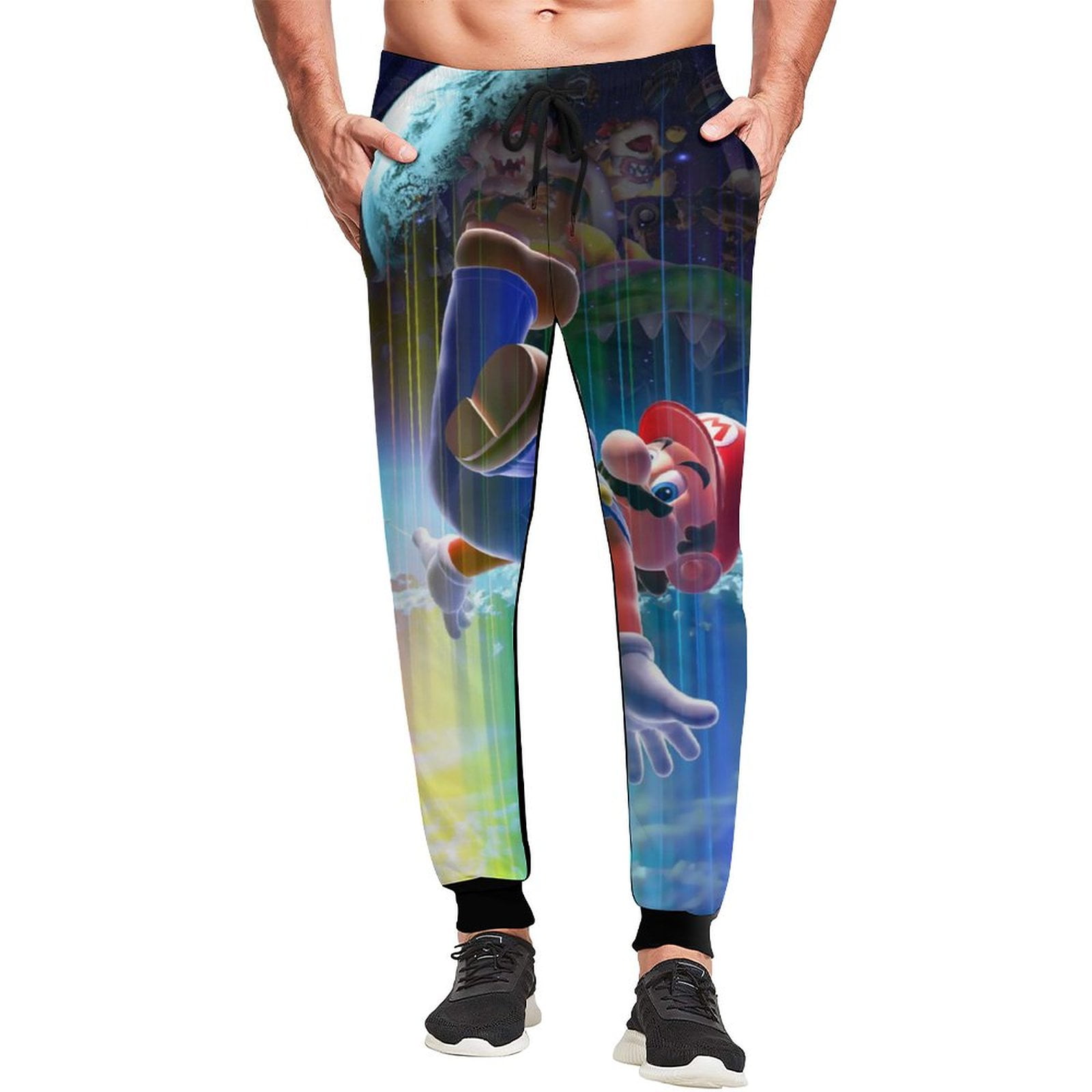 Super Mario Galaxy Mens Sweatpants Joggers Pants Trousers 3D Novelty ...