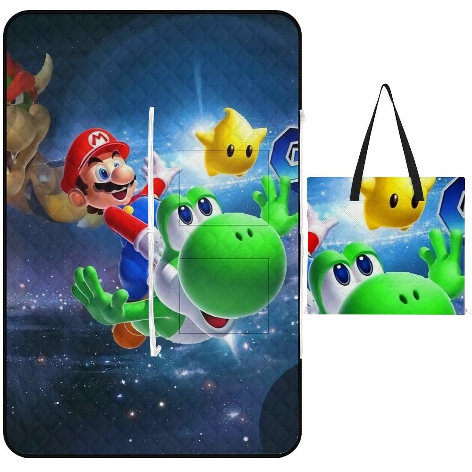 Super Mario Galaxy Picnic Blankets Outdoor Blanket,59'x39' Extra Large ...
