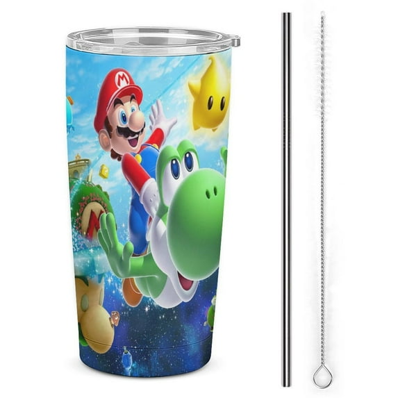 Super Mario Galaxy Stainless Steel Car Cup Daily Thermal Vacuum ...