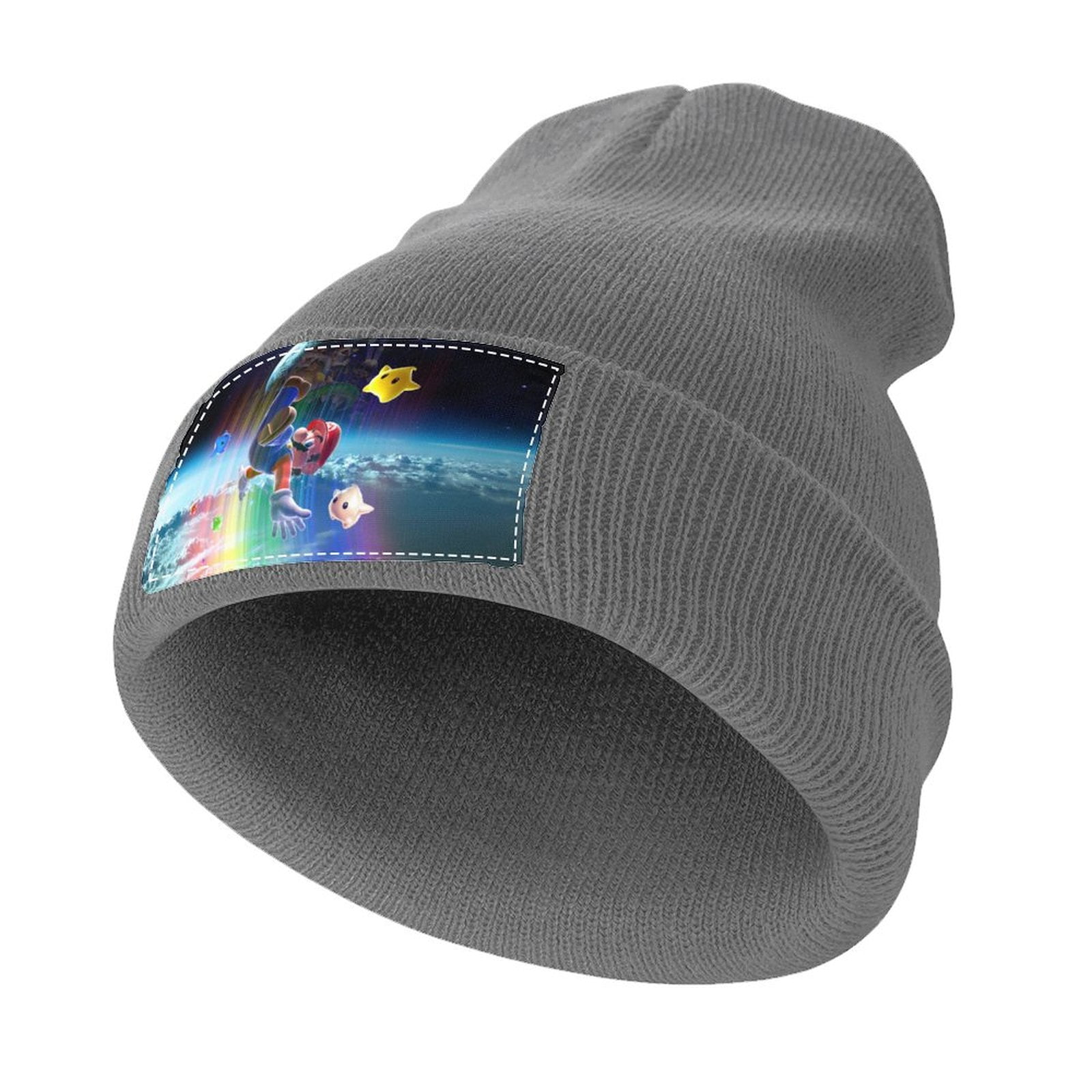 Super Mario Galaxy Stretchable Knitted Beanie Hat Daily Winter Thermal ...