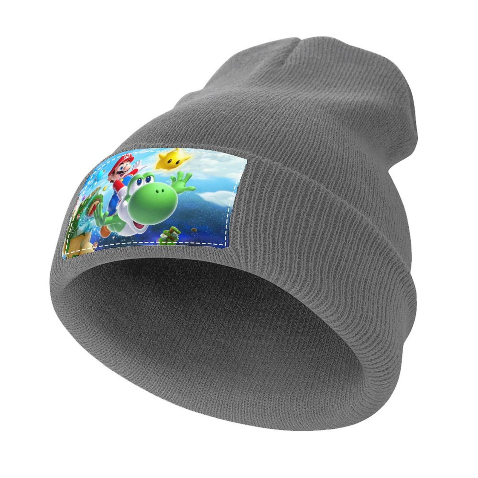 Super Mario Galaxy Stretchable Knitted Beanie Hat Daily Winter Thermal ...