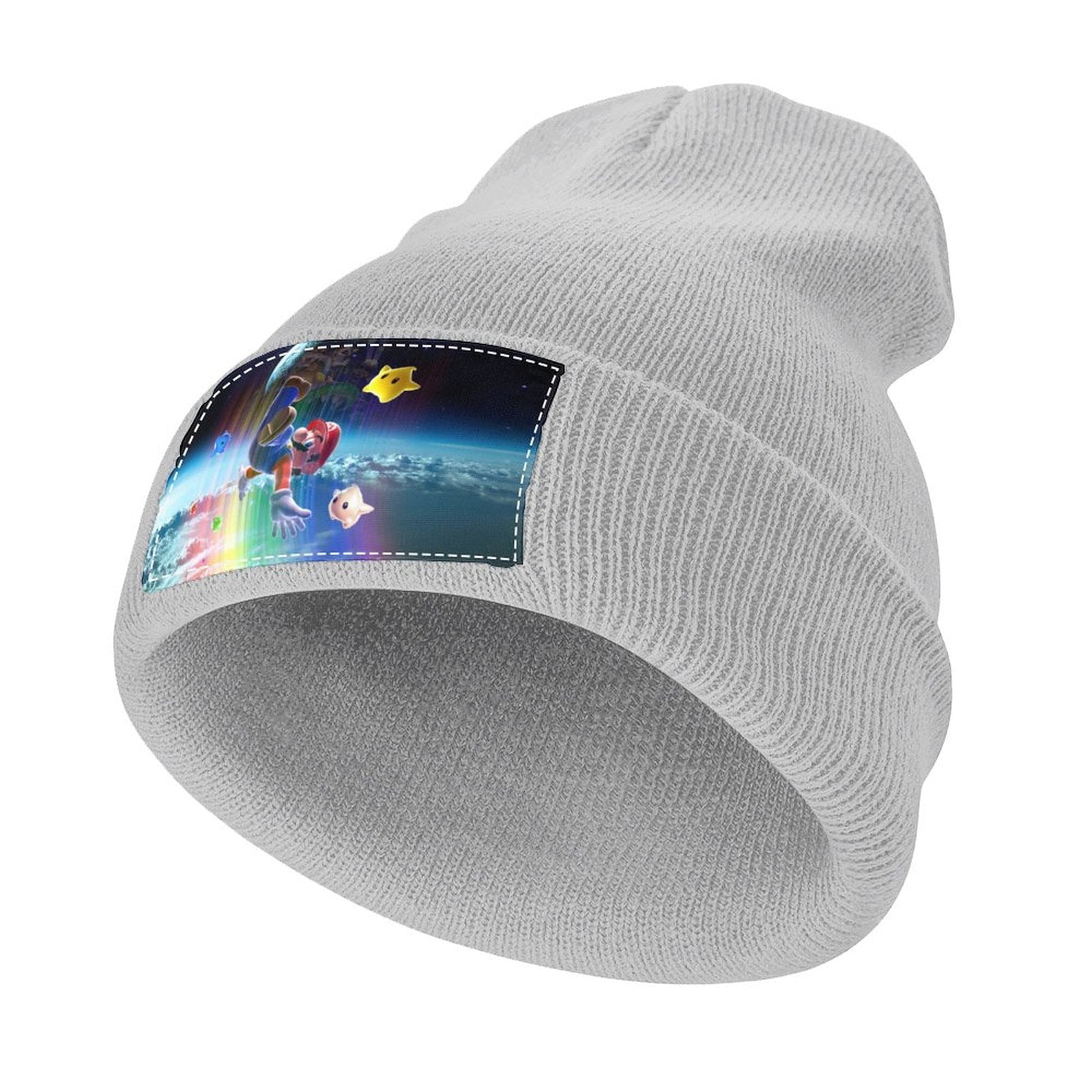 Super Mario Galaxy Stretchable Knitted Beanie Hat Daily Winter Thermal ...
