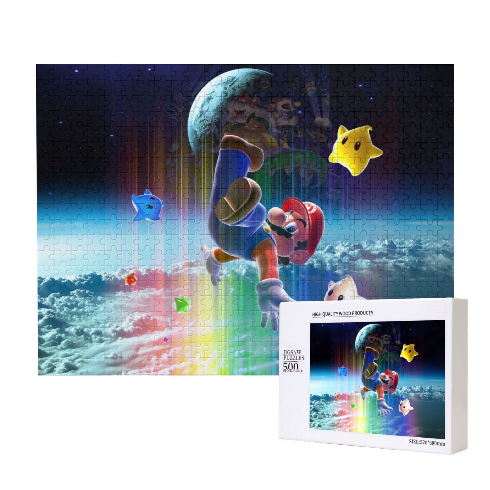 Super Mario Galaxy Wooden Jigsaw Puzzles Accessories Intellectual ...