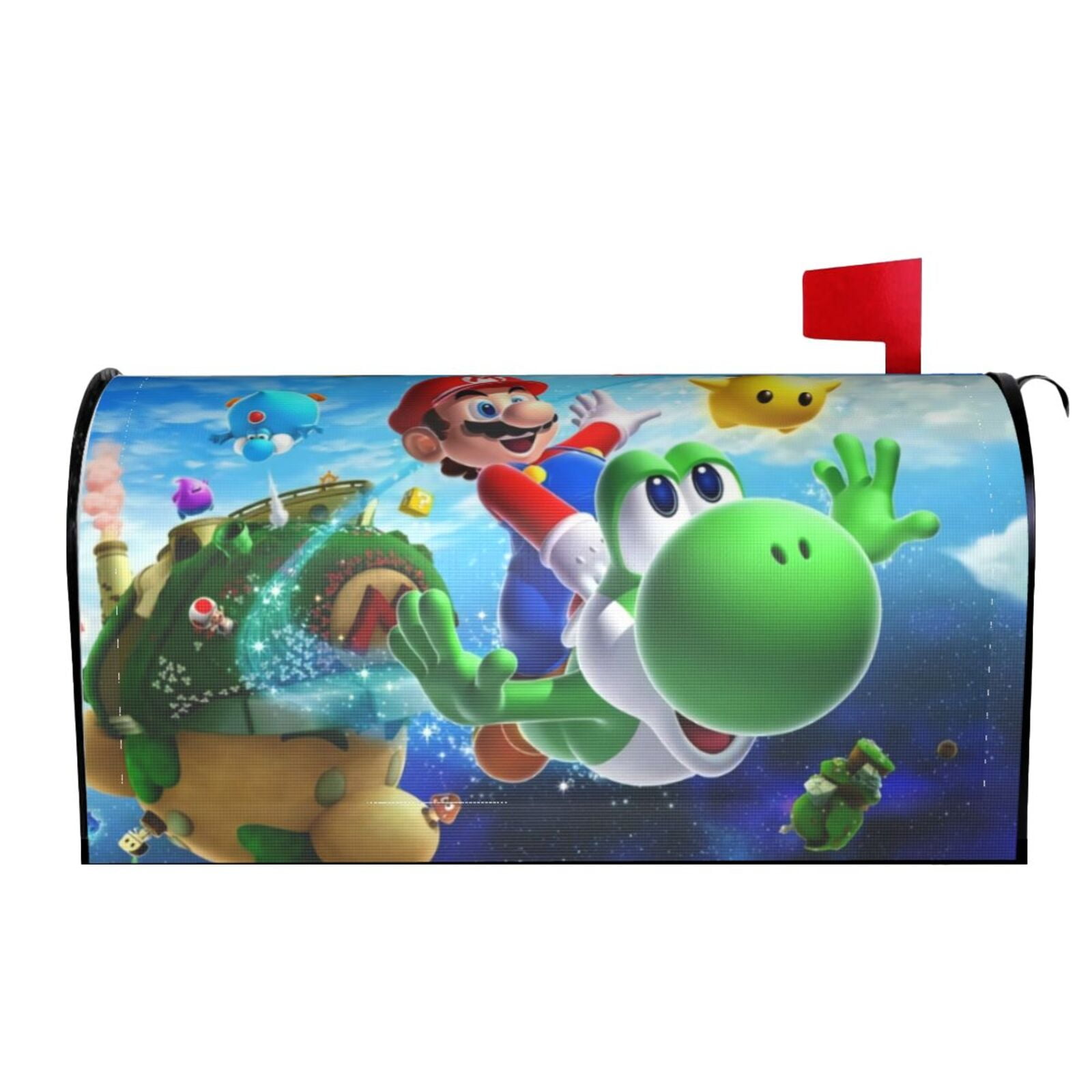 Super Mario Galaxy6 Cartoon Character Mailbox Cover Magnetic Standard ...