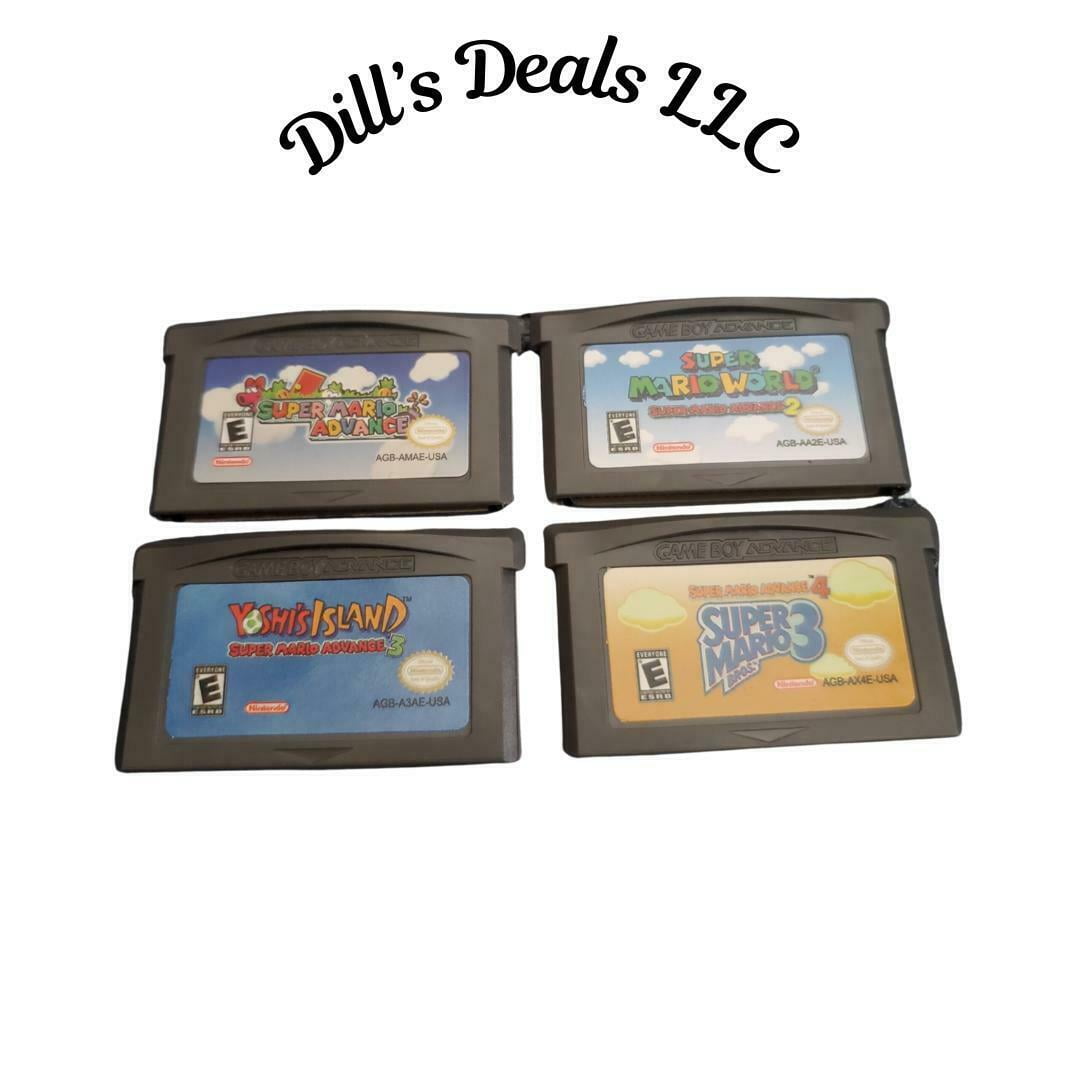 Super Mario Game Collection Set of 4 for Nintendo Gameboy Advance ...