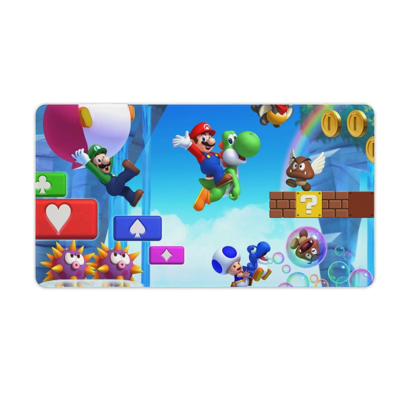 Super Mario Game Extended Gaming Mouse Pad No-sliped Large Desk Mat ...