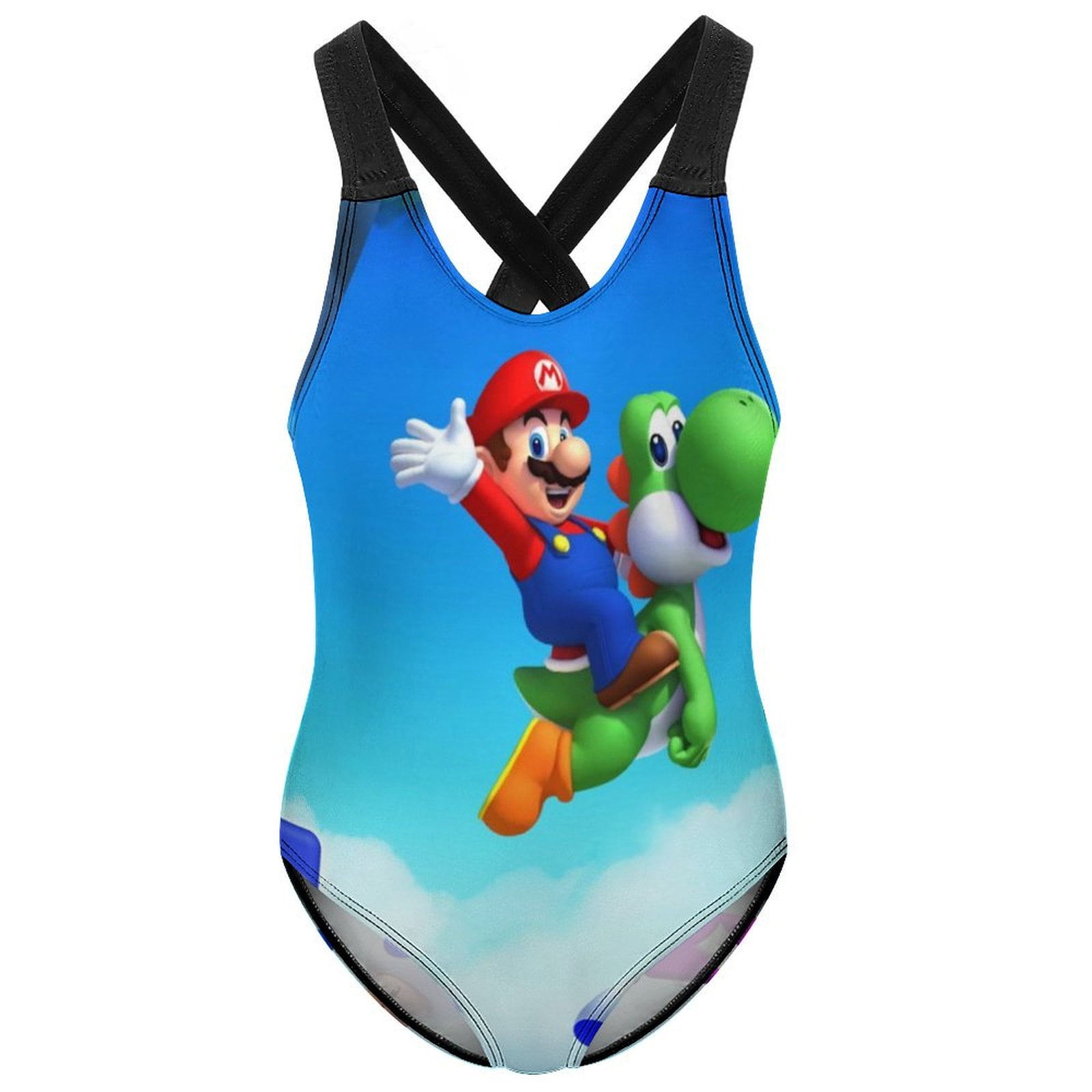 Super Mario Game Girl's One-piece Swimsuit Summer Children's Beach ...