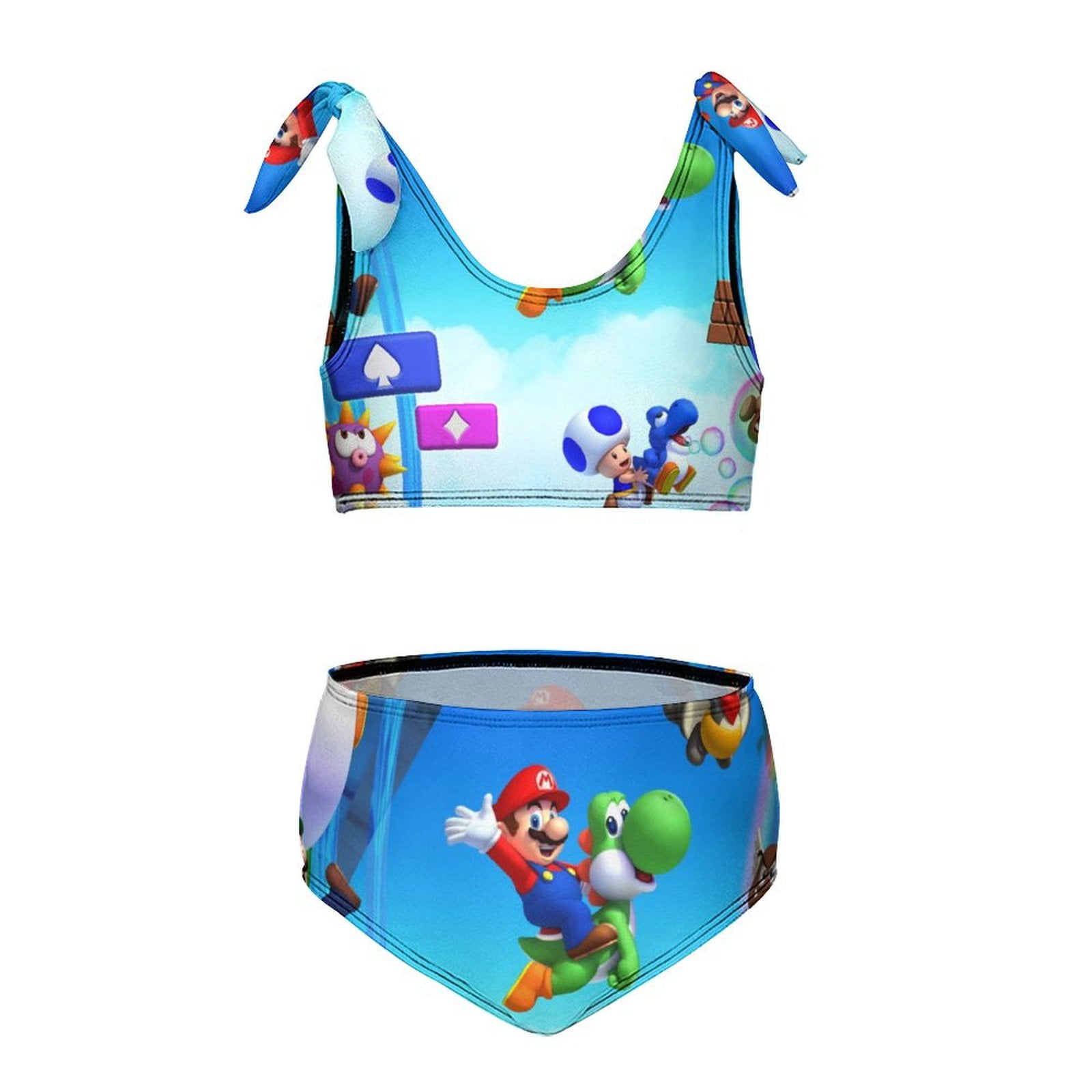 Super Mario Game Kid's Swimwear Two Piece Swimsuit Summer Beach ...