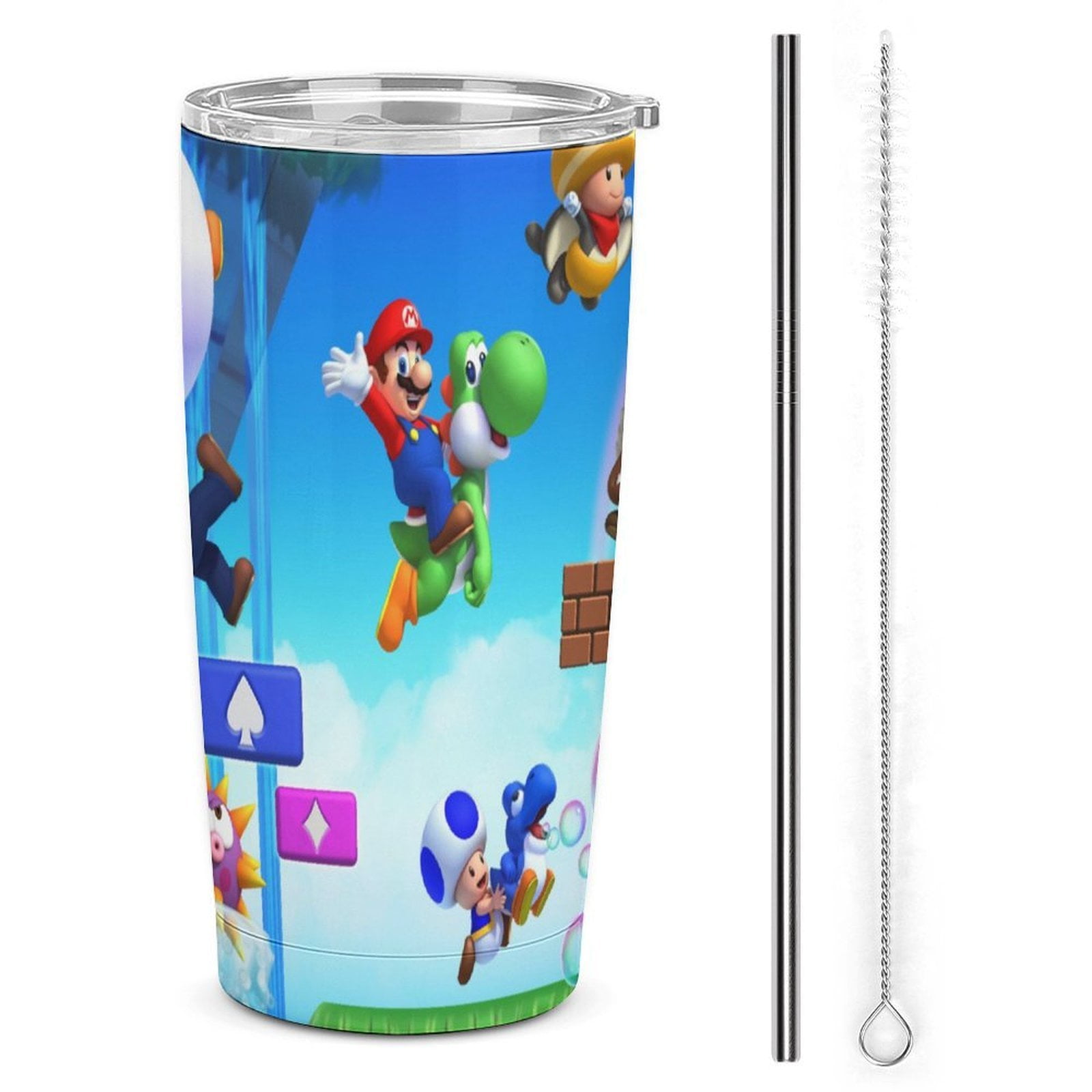Super Mario Game Stainless Steel Car Cup Daily Thermal Vacuum ...