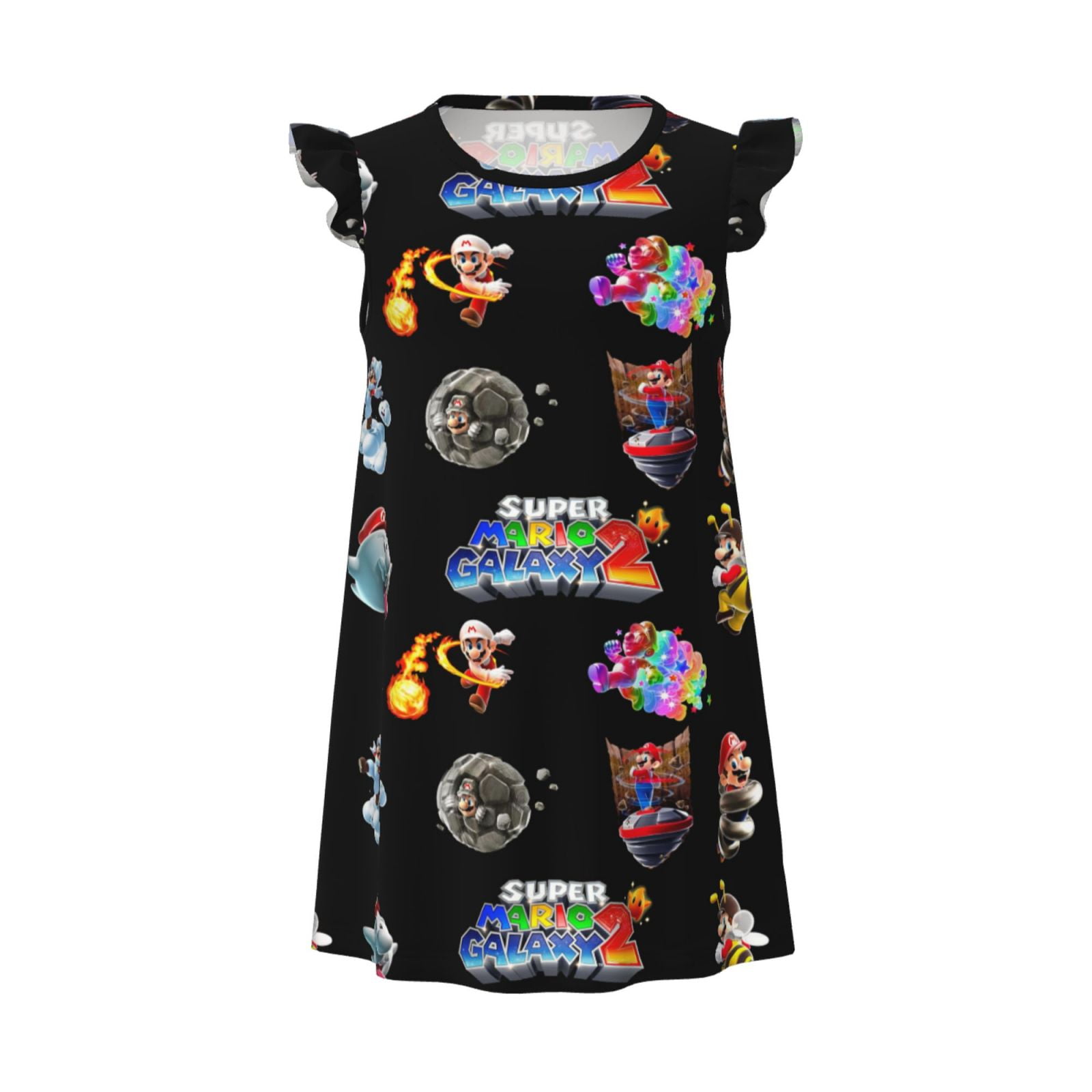 Super Mario Games Girls Nightgowns Pajamas Dress Summer Soft Sleepwear ...