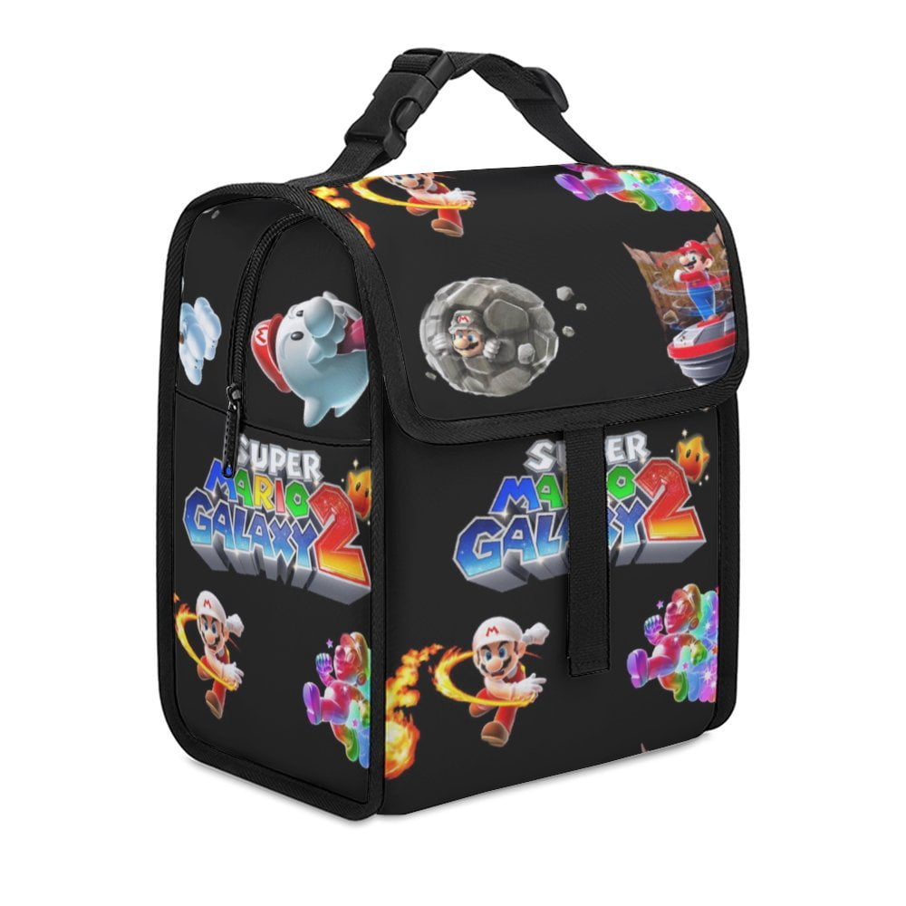 Super Mario Games Lunch Bag Portable Insulated Lunchbag Reusable ...